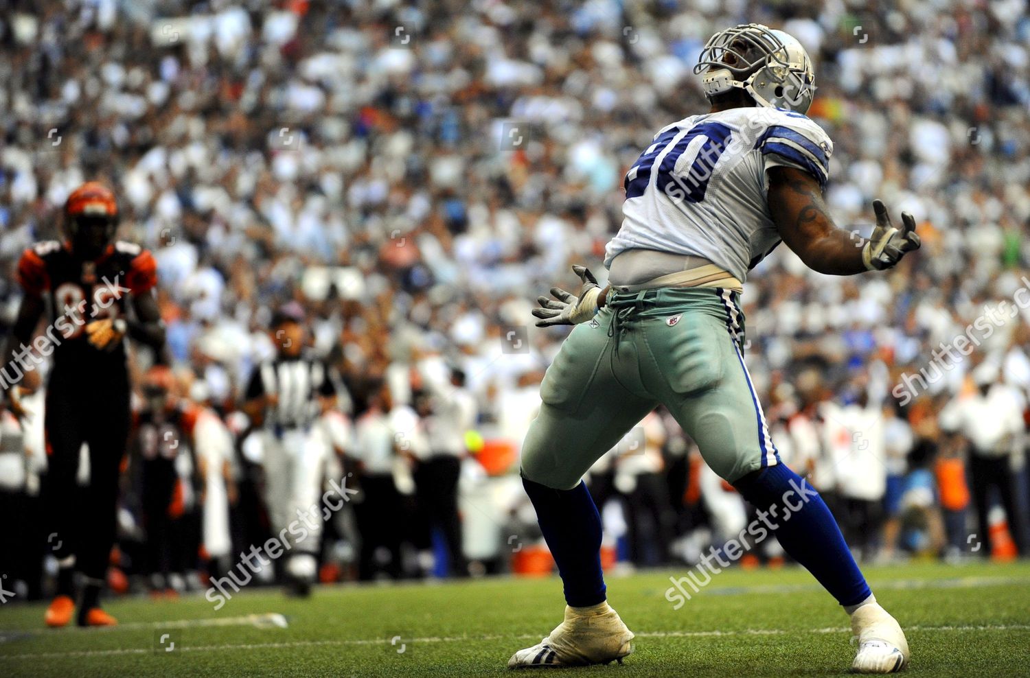 Dallas Cowboys Player Jay Ratliff Celebrates Editorial Stock Photo ...