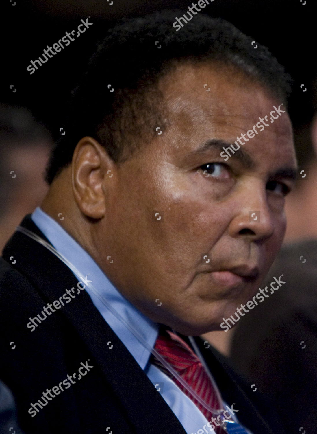 Retired American Boxer Mohammad Ali Listens Editorial Stock Photo ...