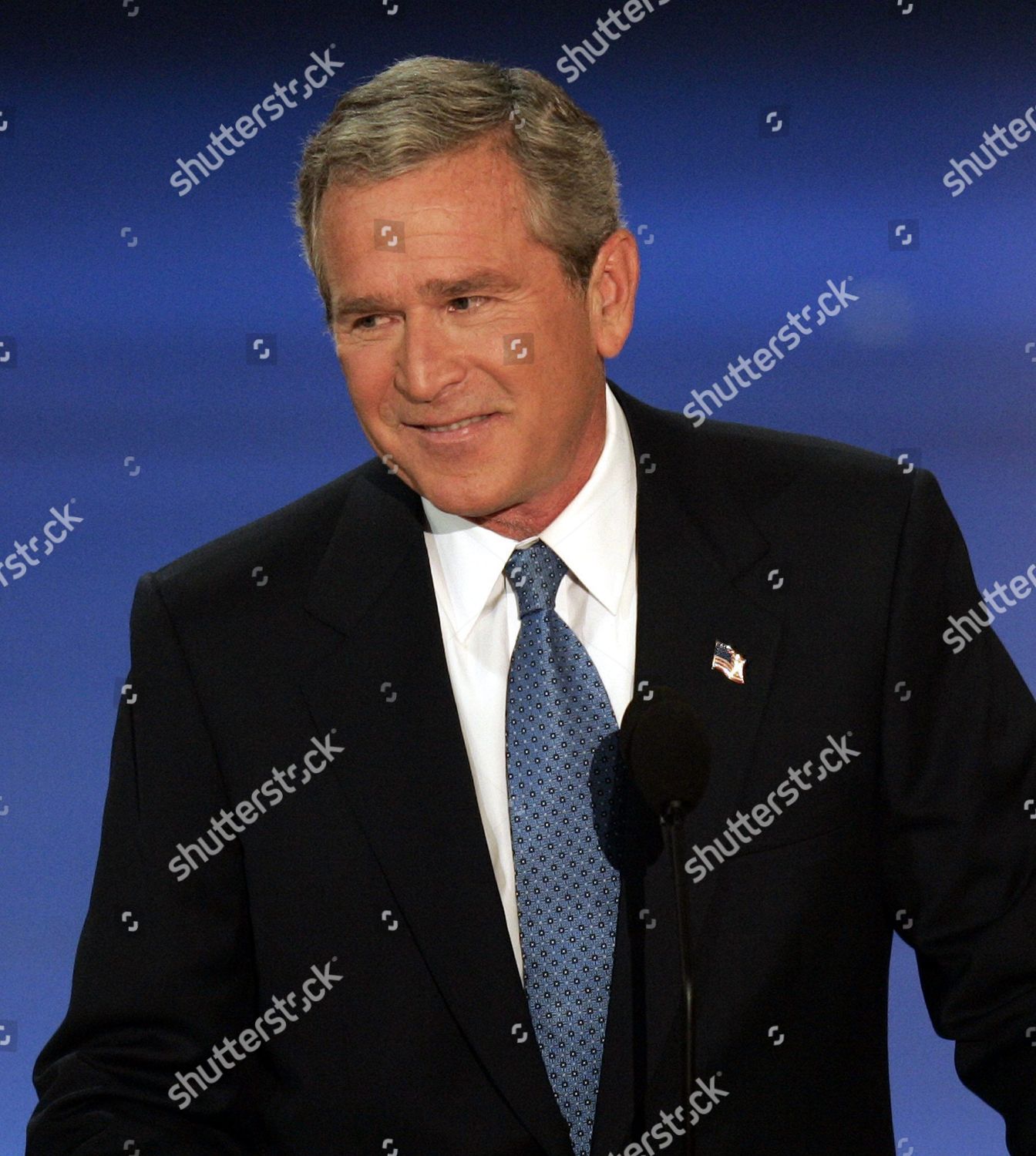 Us President George W Bush Makes Editorial Stock Photo - Stock Image ...
