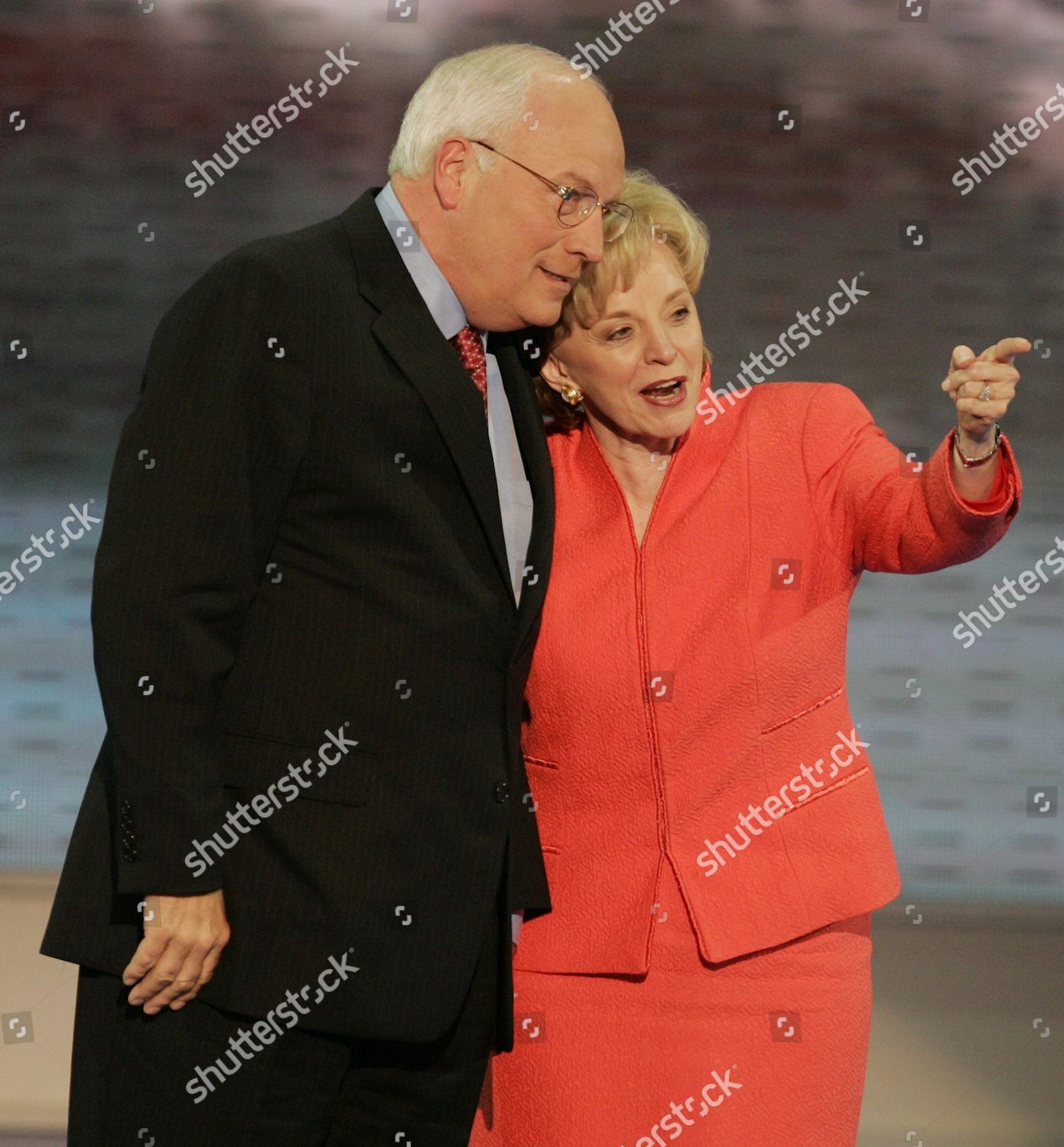Us Vicepresident Dick Cheney His Wife Editorial Stock Photo - Stock ...