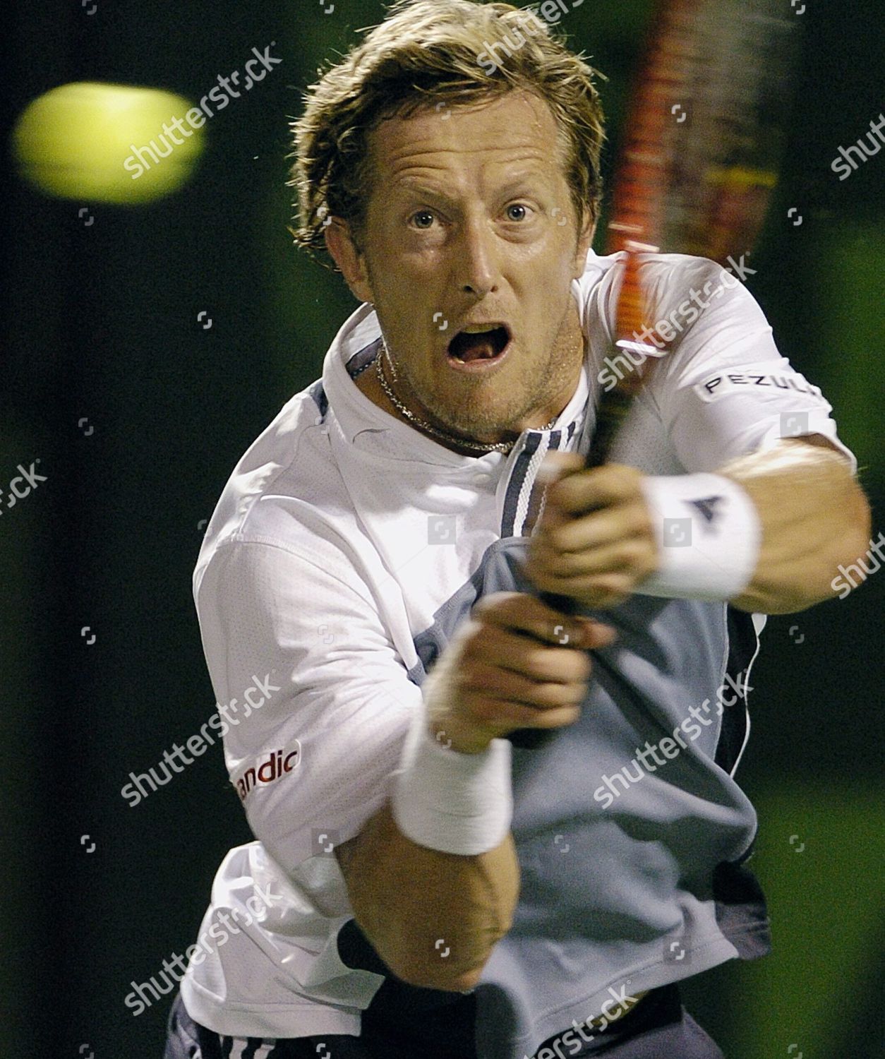 Jonas Bjorkman Sweden Returns Ball Andy Editorial Stock Photo - Stock ...