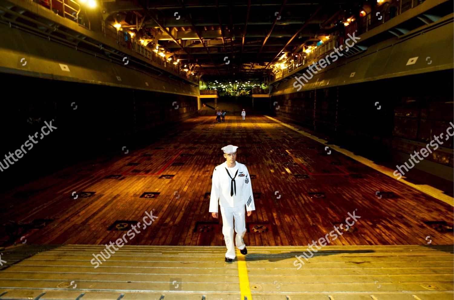 Us Navy Sailor Walks Stairs Landing Editorial Stock Photo - Stock Image ...