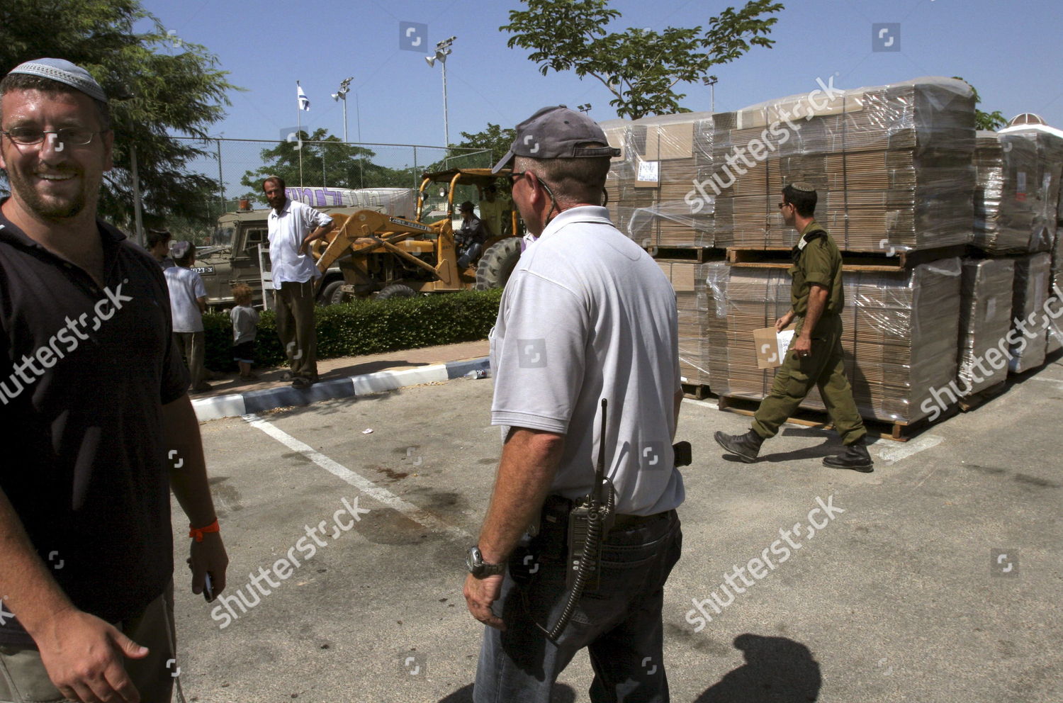 Israeli Soldier Passes Large Stacks Army Editorial Stock Photo - Stock ...