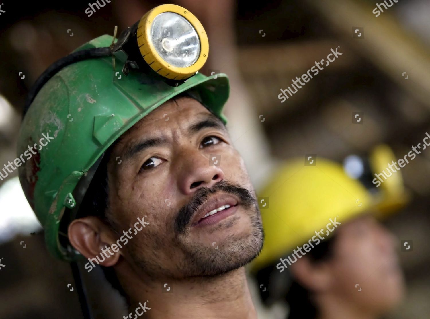 Filipino Miner Benguet Mines Tunnel Supervising Editorial Stock Photo ...