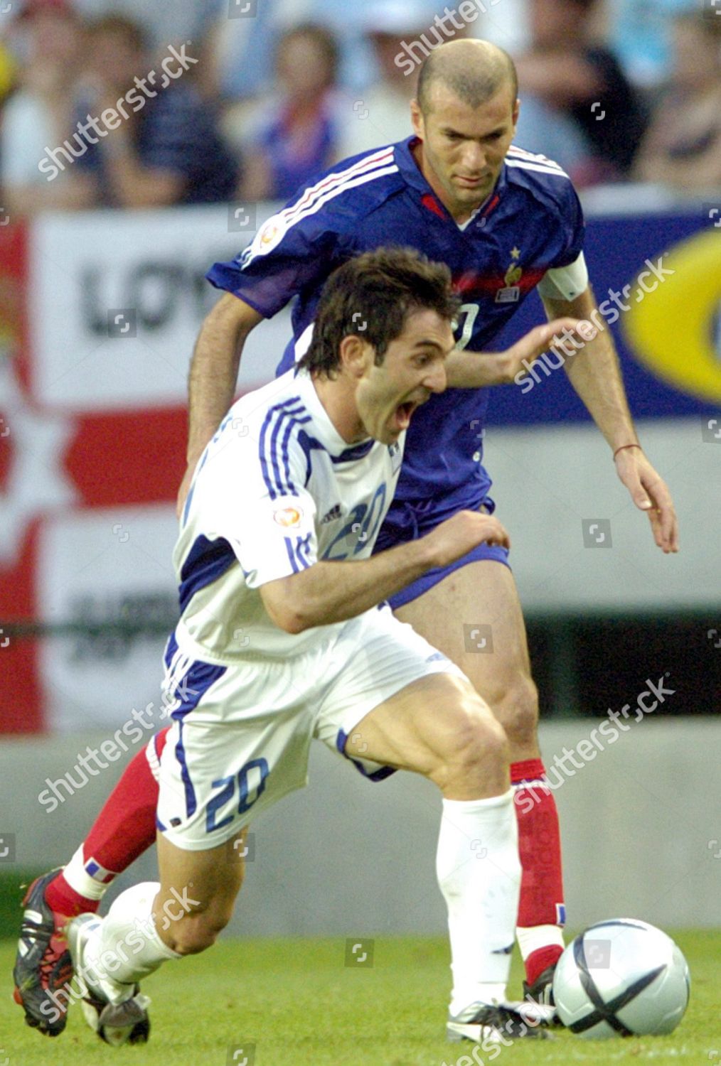 French Captain Zinedine Zidane Rear Tackles Editorial Stock Photo ...