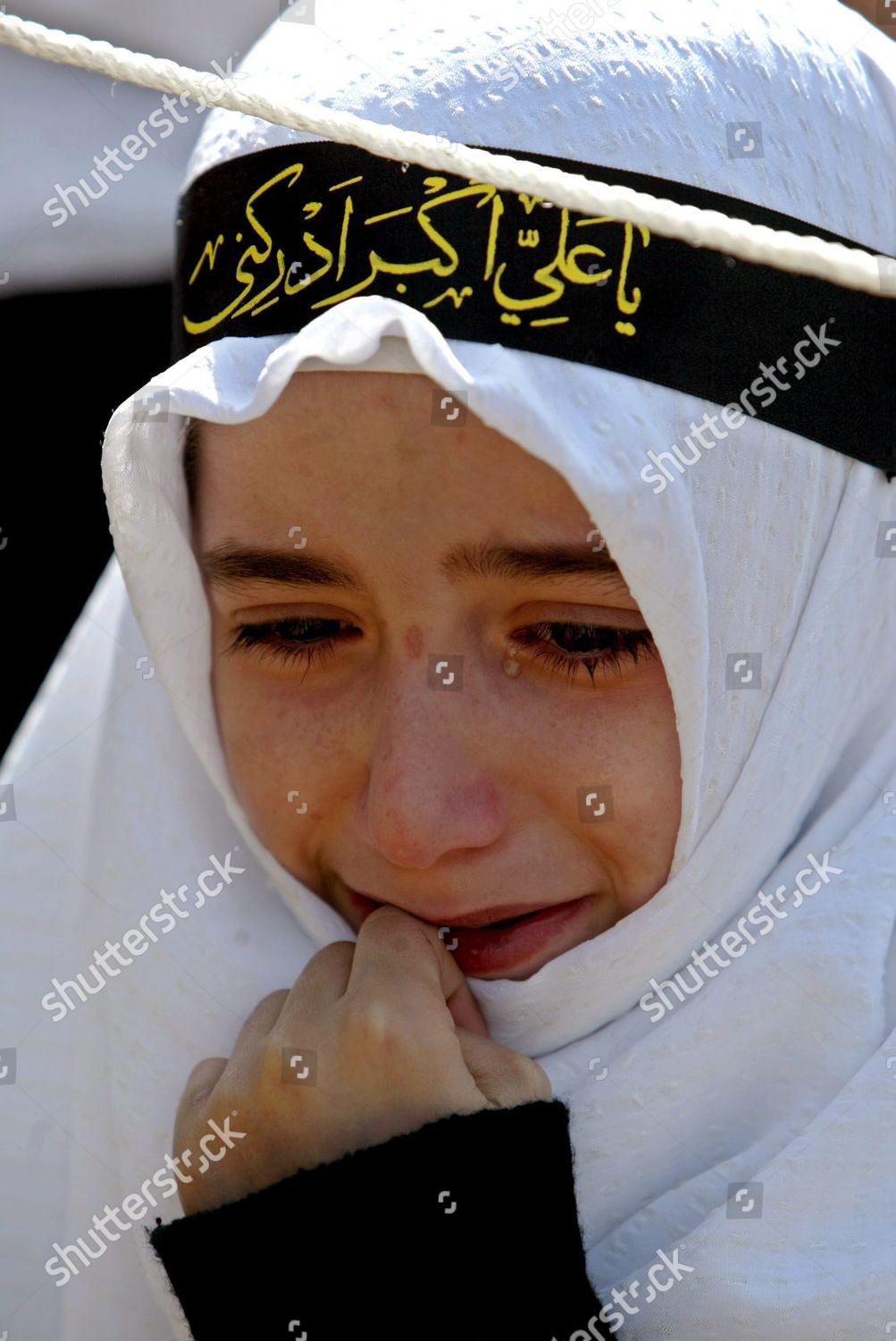 Turkish Shiitic Muslim Girl Crying During Editorial Stock Photo - Stock ...