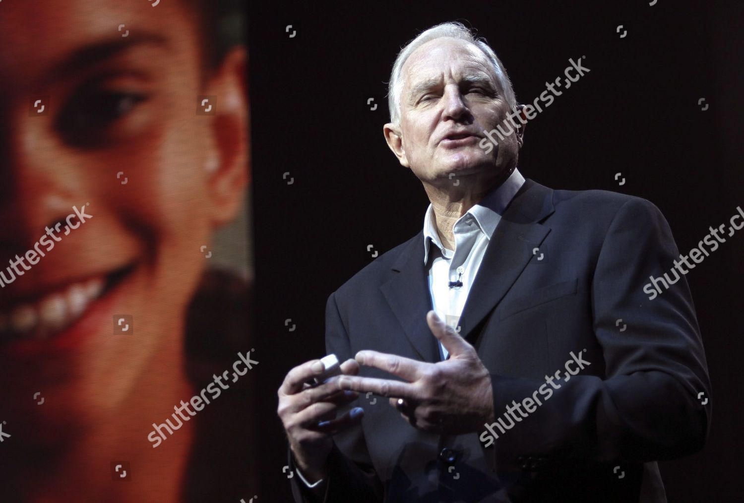 Intels Ceo Craig Barrett Gives Keynote Editorial Stock Photo - Stock ...
