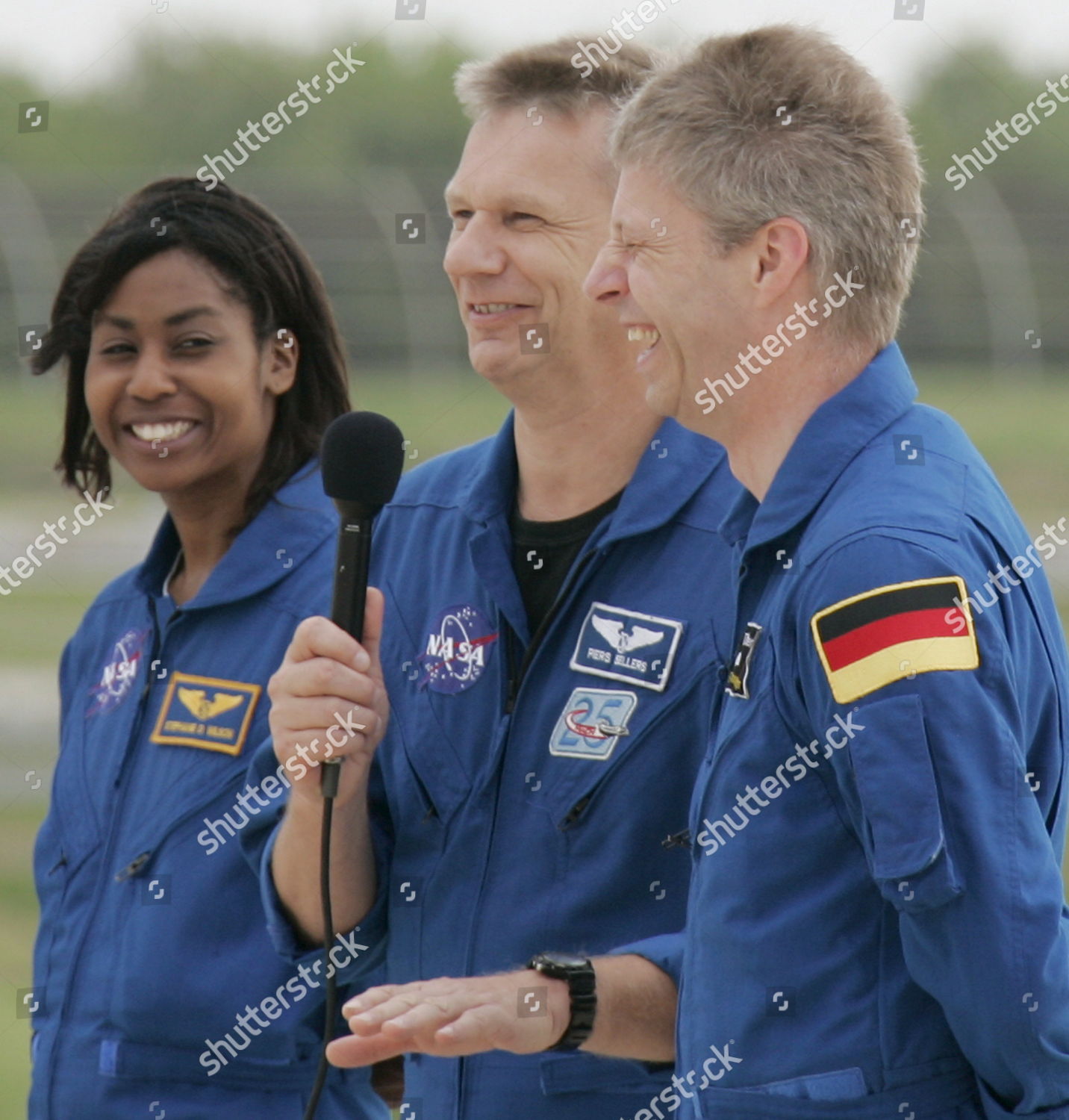 Sts121 Nasa Flight Crew Stands Launch Editorial Stock Photo - Stock ...