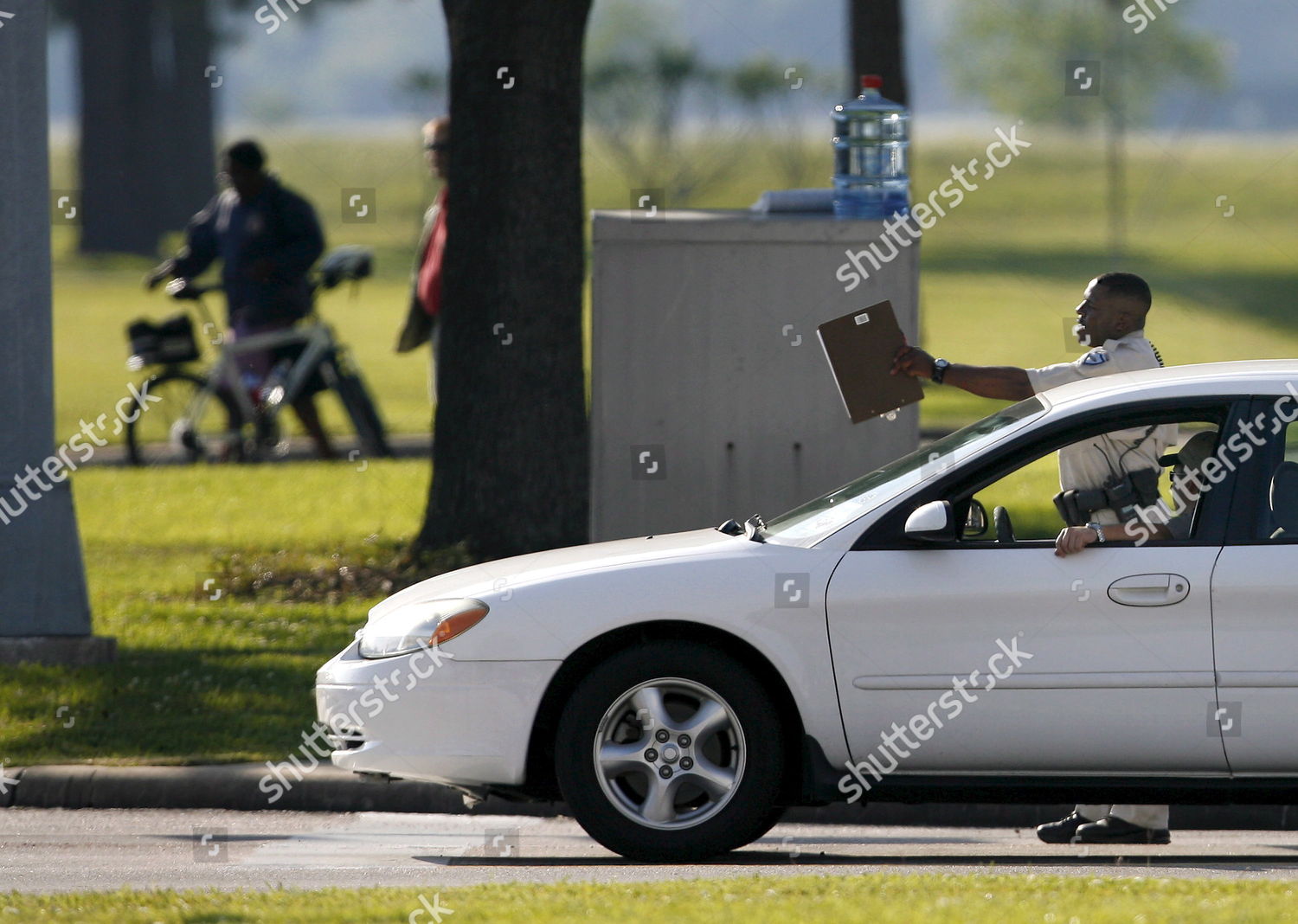 Nasa Security Guard Directs Someone Off Editorial Stock Photo - Stock ...