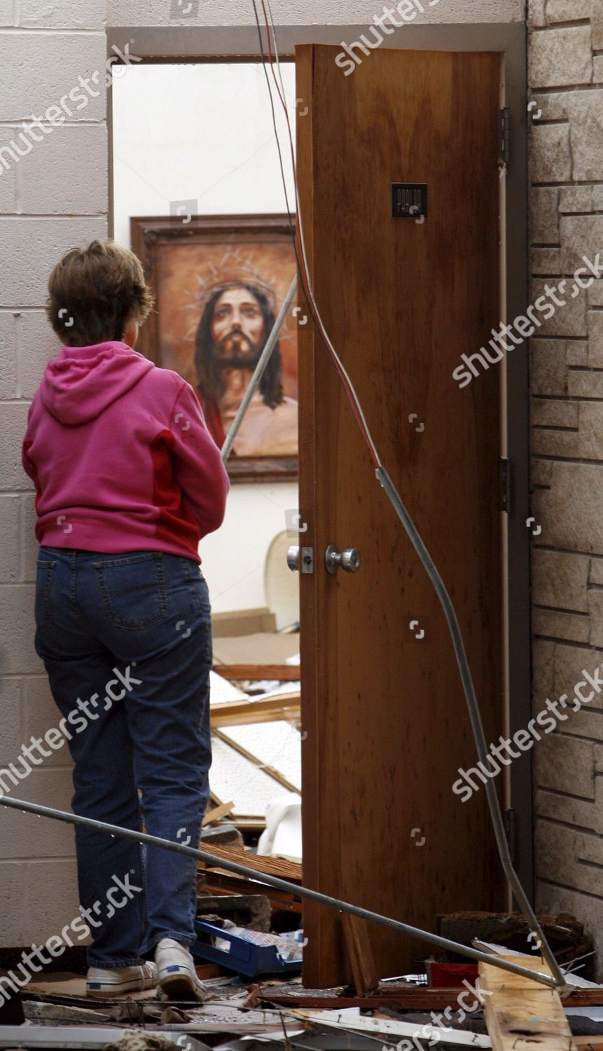 Judy Mcintosh Stands Doorway Looking Into Editorial Stock Photo - Stock ...