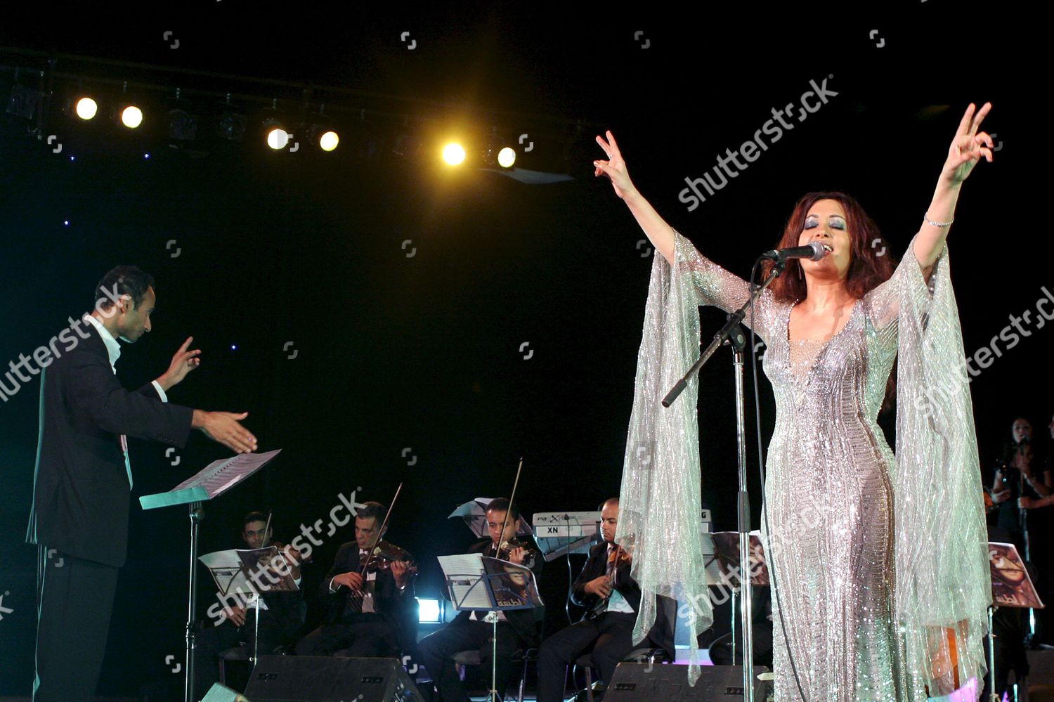 Tunisian Singer Latifa Arfaoui Performs During Editorial Stock Photo ...