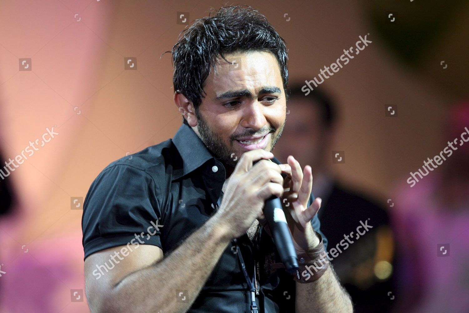 Egyptian Pop Singer Tamer Hosny Performs Editorial Stock Photo - Stock ...