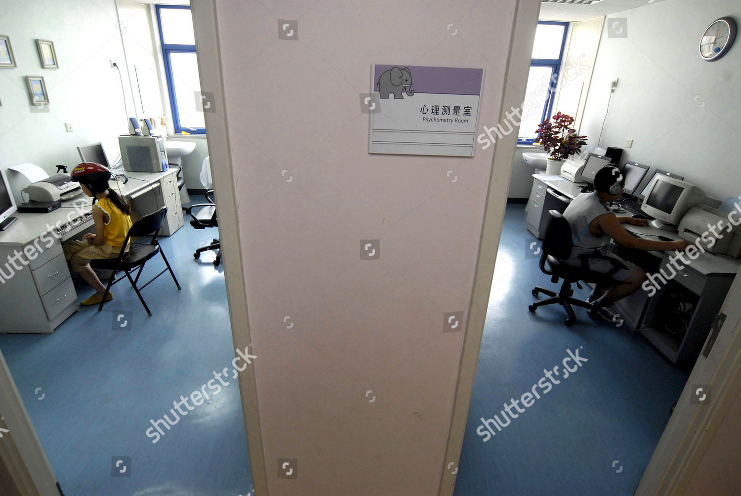 Two Children Take Psychological Test Pediatric Editorial Stock Photo ...