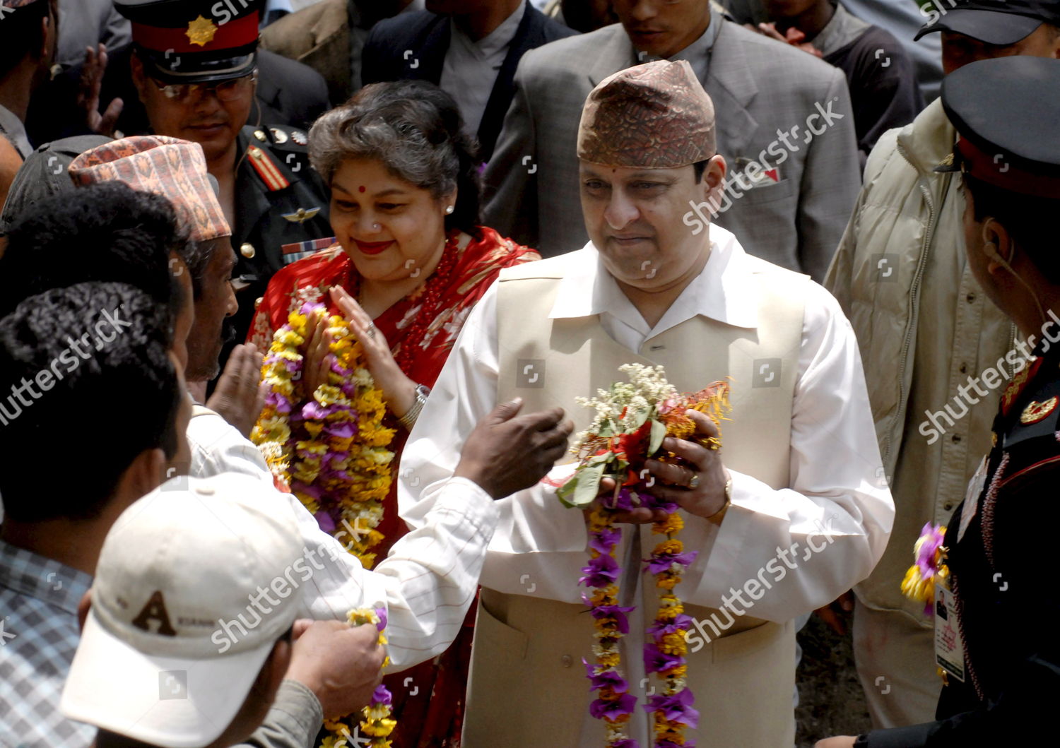 Nepals King Gyanendra R Queen Komal Editorial Stock Photo - Stock Image ...