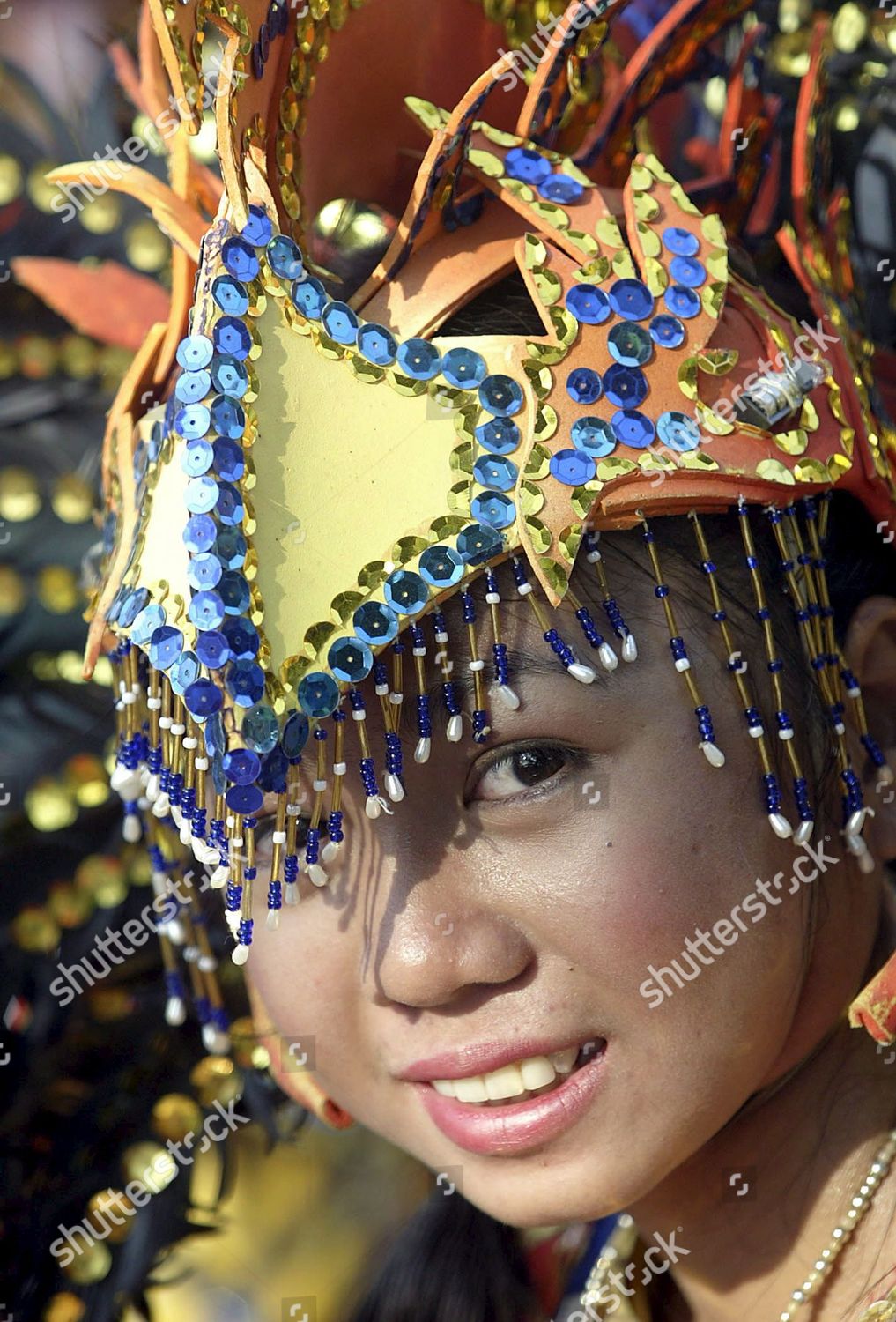 Filipino Woman Dressed Native Costume Smiles Editorial Stock Photo ...