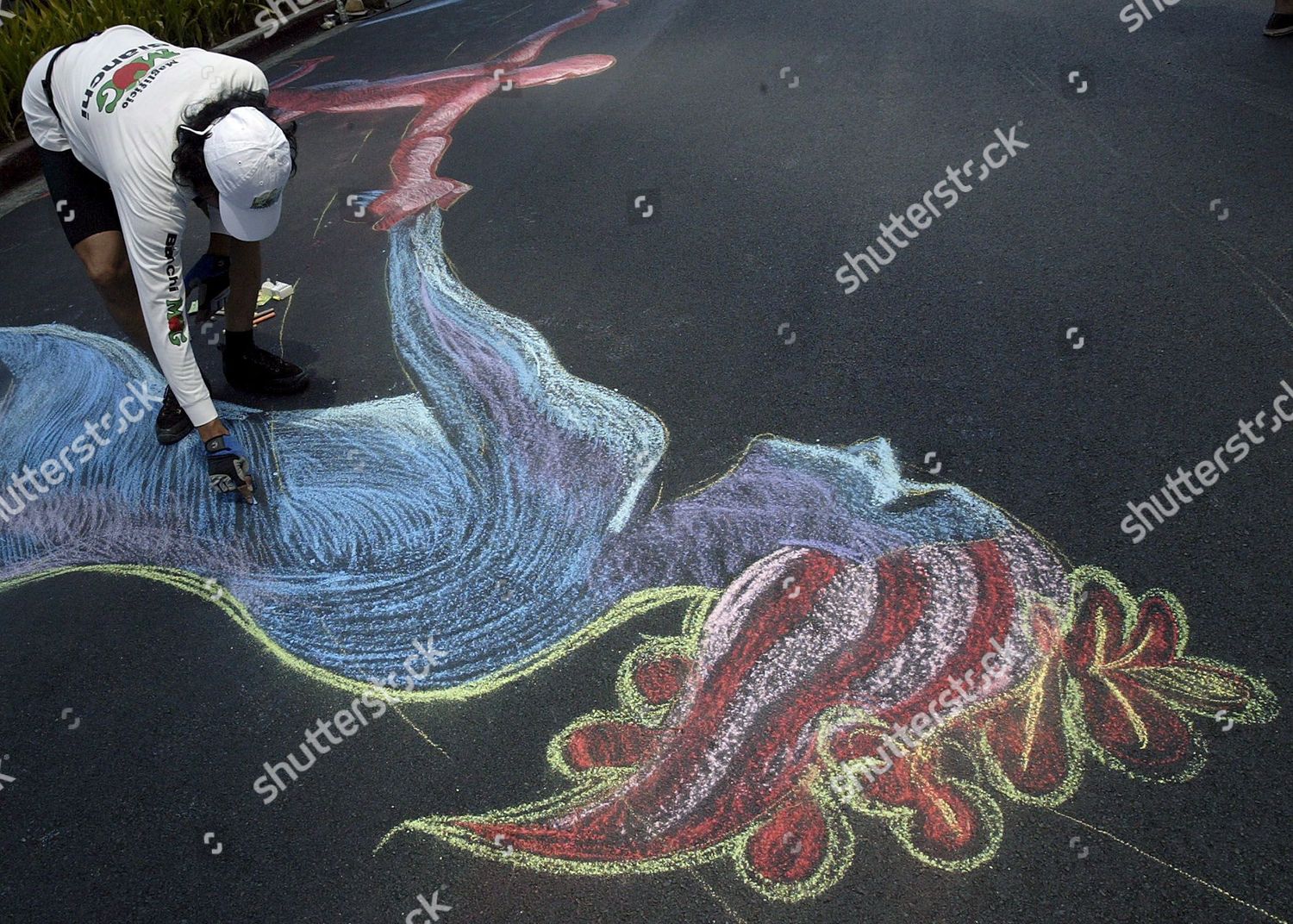 Filipino Professional Artist Creates Chalk Drawings Editorial Stock ...