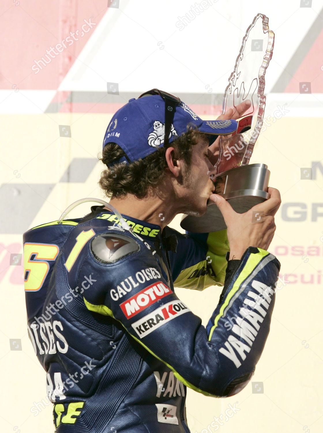 Italian Valentino Rossi Rider Gauloises Yamaha Editorial Stock Photo ...