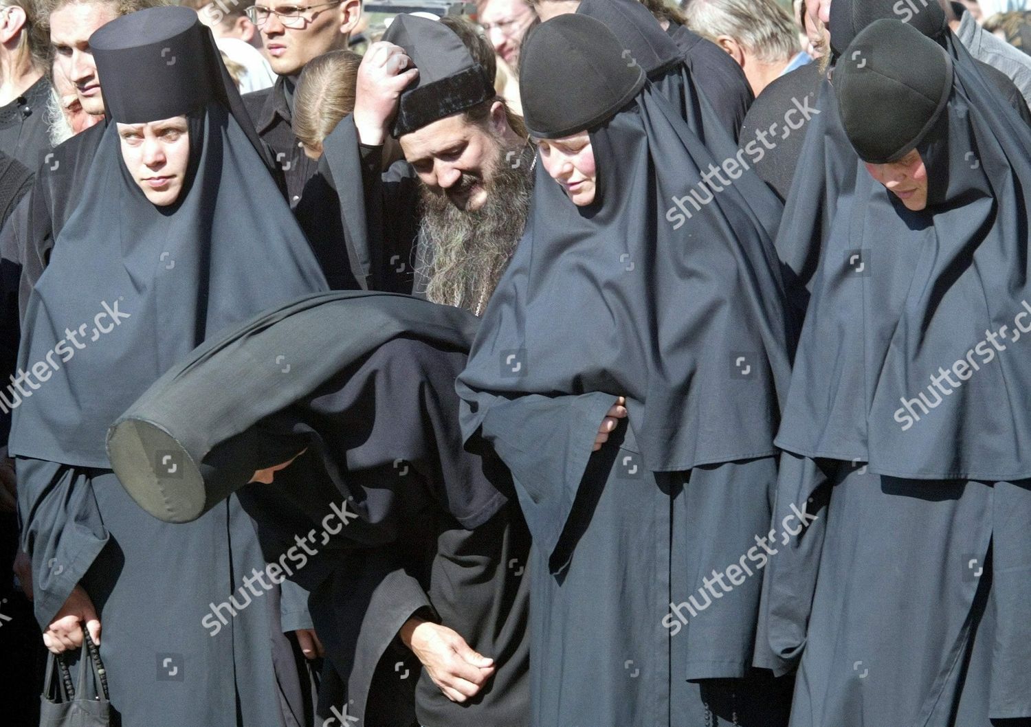 Nuns Pray Holy Trinity Cathedral Village Editorial Stock Photo - Stock ...