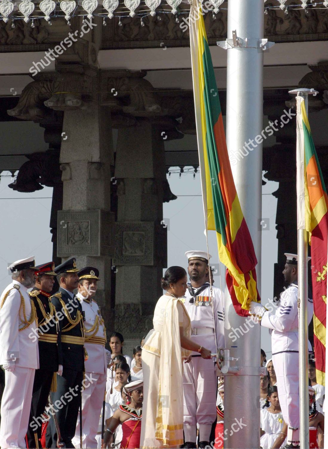 Sri Lankan President Chandrika Bandaranaike Kumaratunga Editorial Stock ...