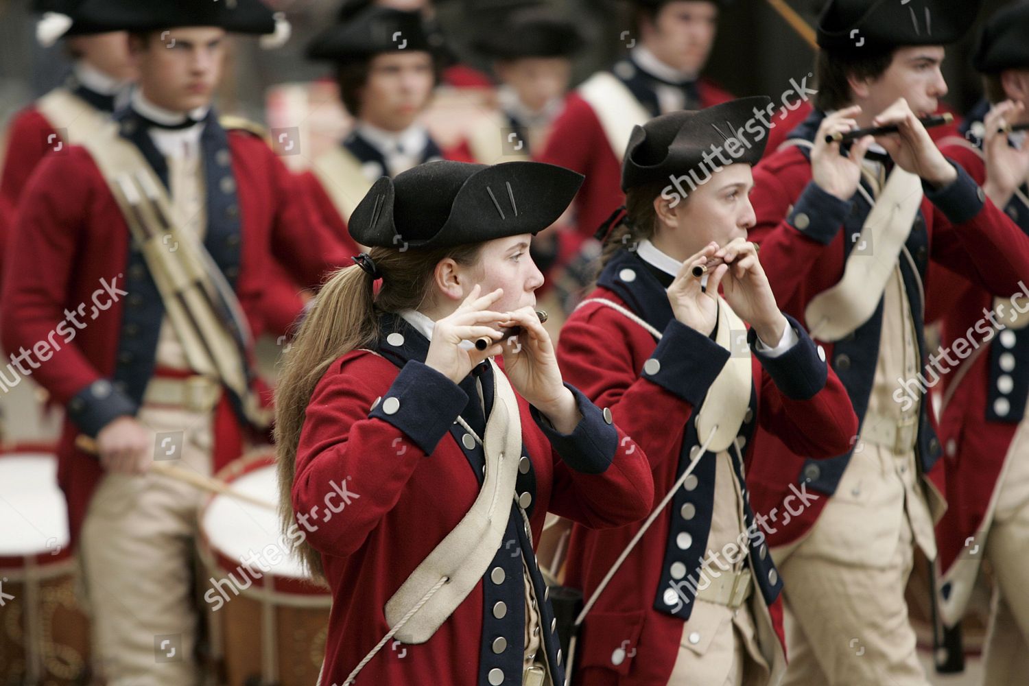 Members Fife Drum Corps Parade Prior Editorial Stock Photo - Stock ...