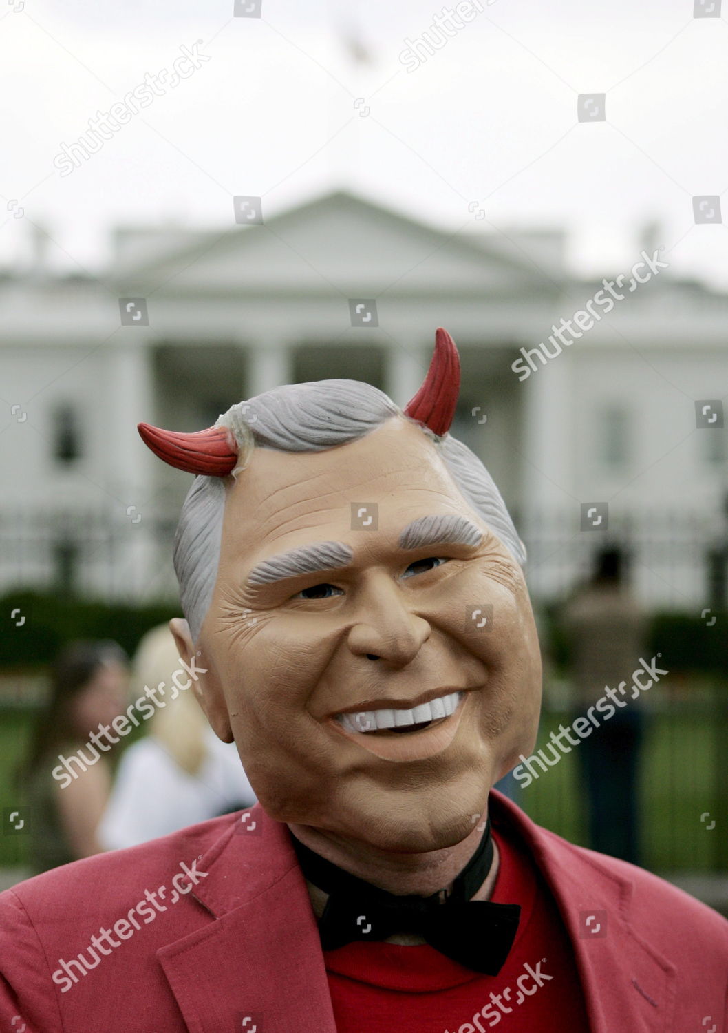Protester Wears George W Bush Mask Editorial Stock Photo - Stock Image ...