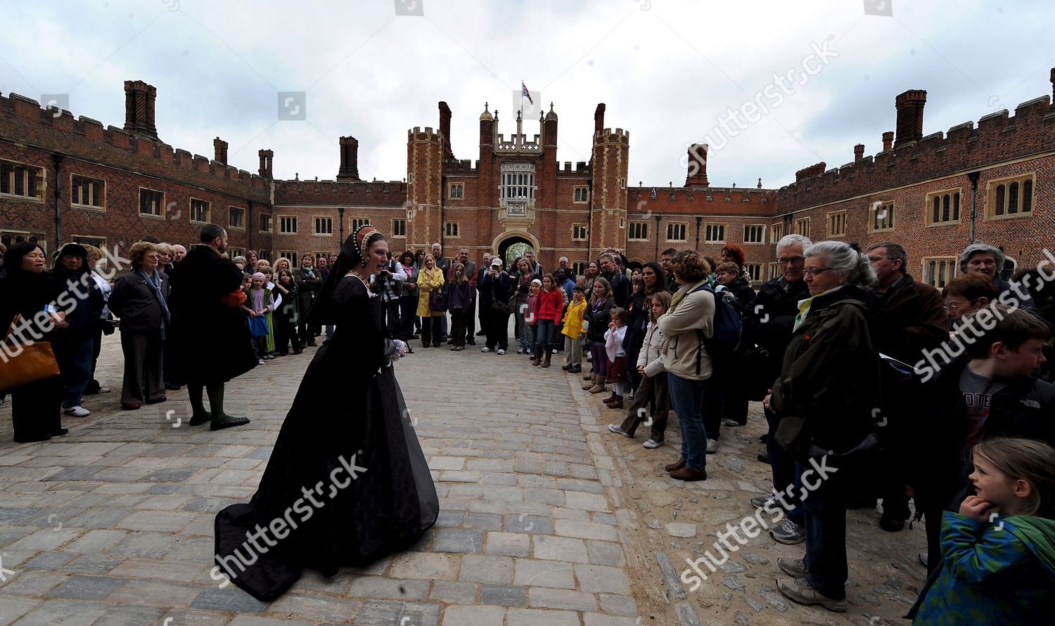 Hampton Court Staff Dressed Period Costume Editorial Stock Photo ...