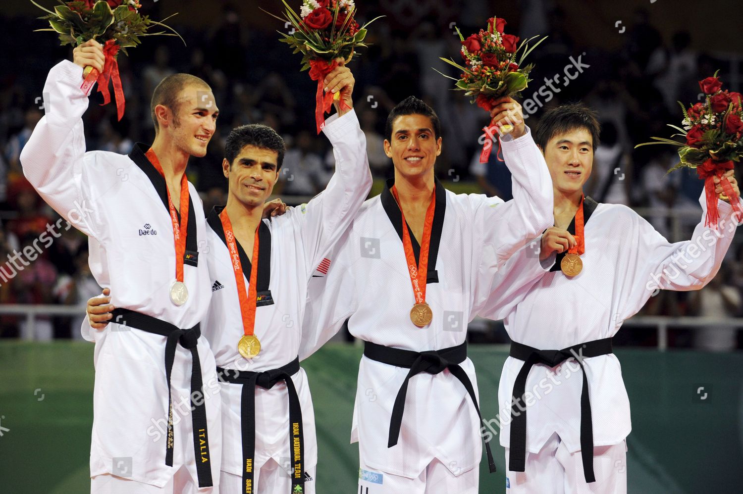 Silver Gold Bronze Medalists Stand On Editorial Stock Photo - Stock ...