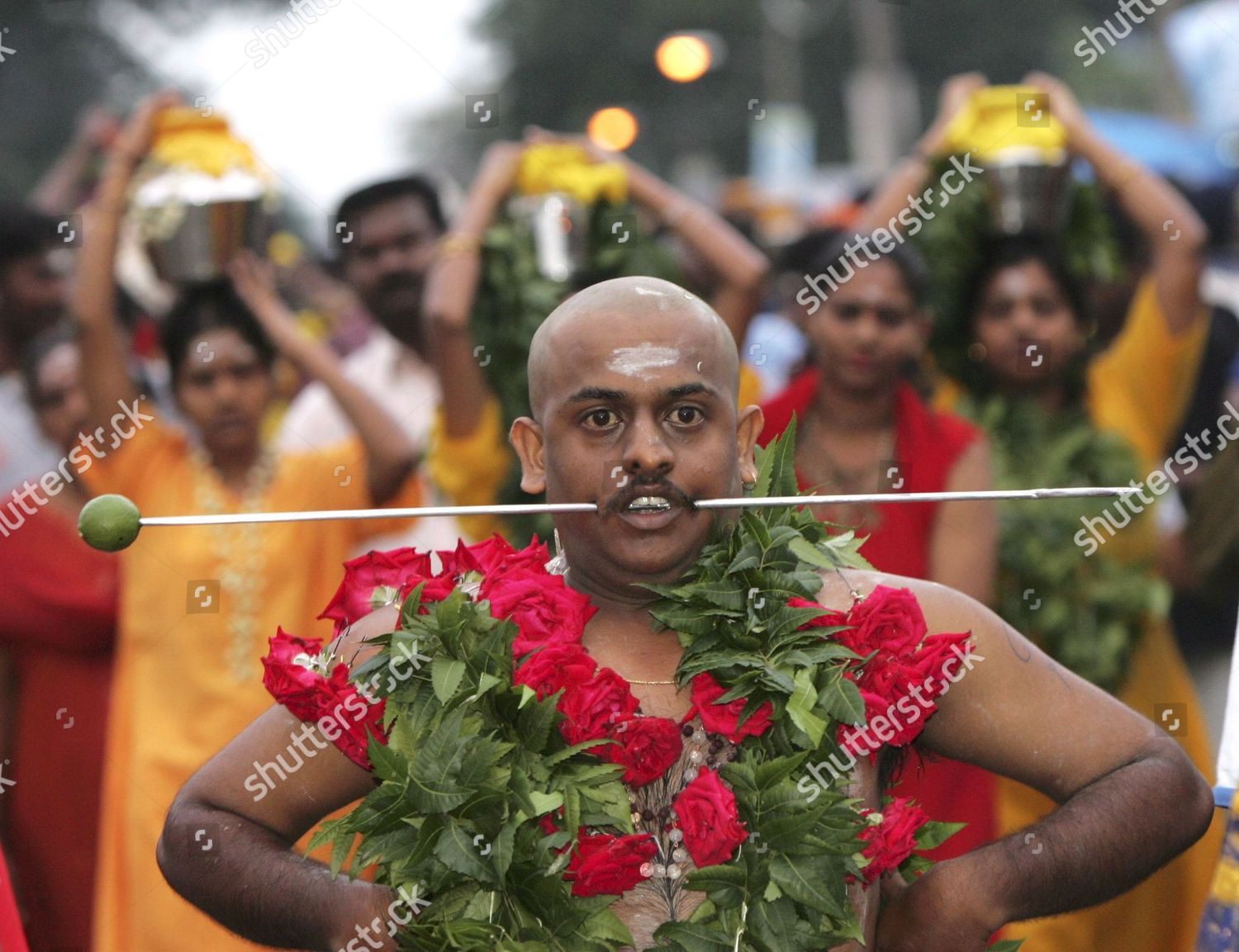 Hindu Wit Skewer His Cheek Takes Editorial Stock Photo - Stock Image ...