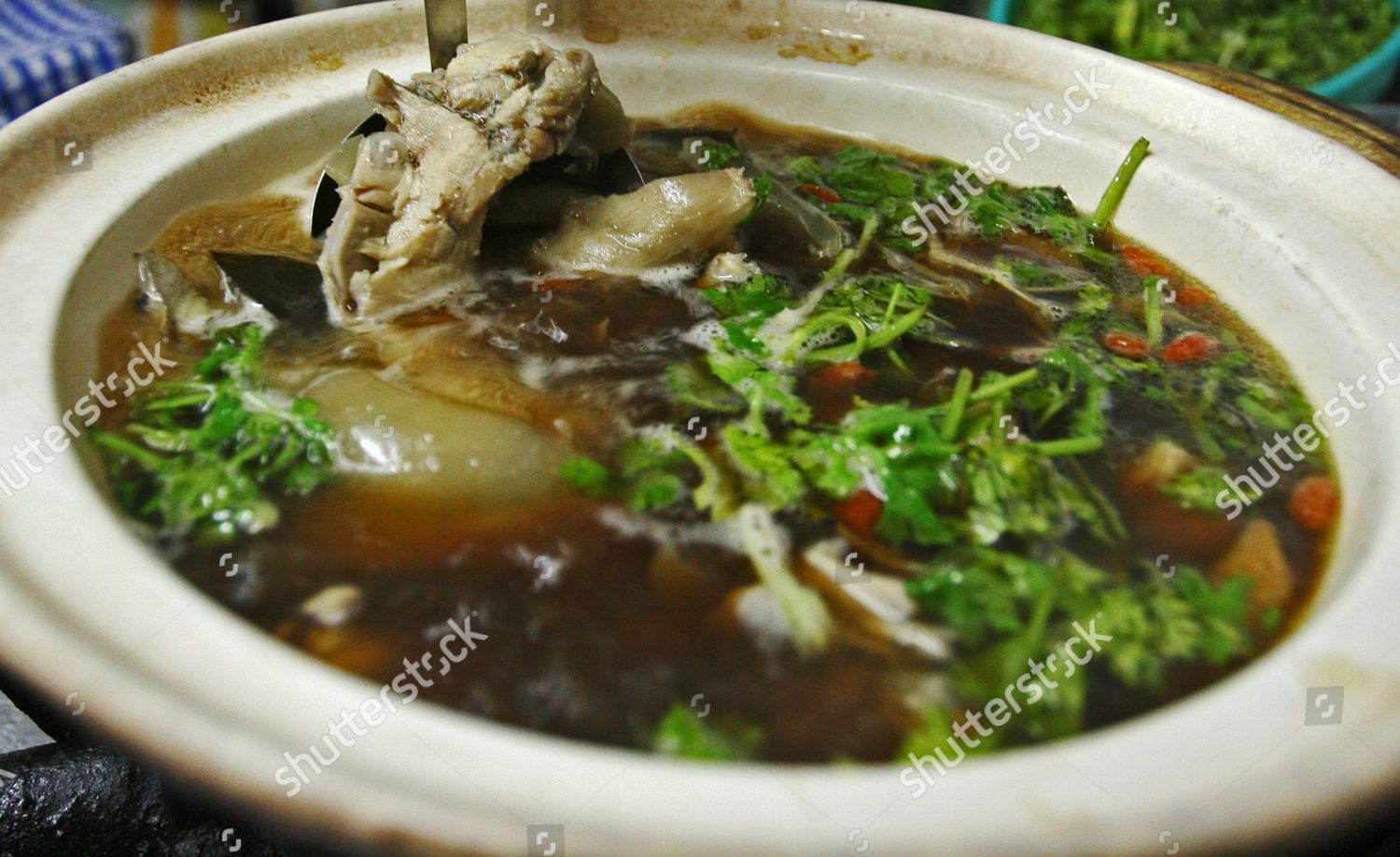 FRESHLY MADE CLAYPOT TURTLE SOUP CHINESE Editorial Stock Photo - Stock ...