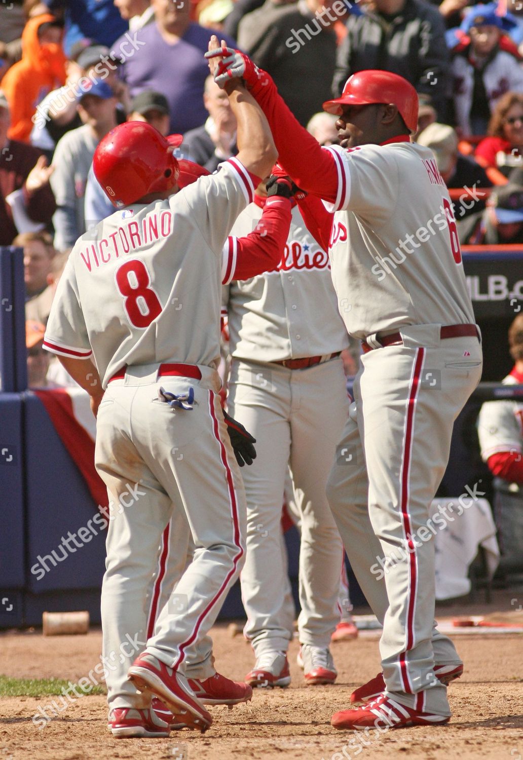 Philadelphia Phillies Ryan Howard R Receives Editorial Stock Photo ...