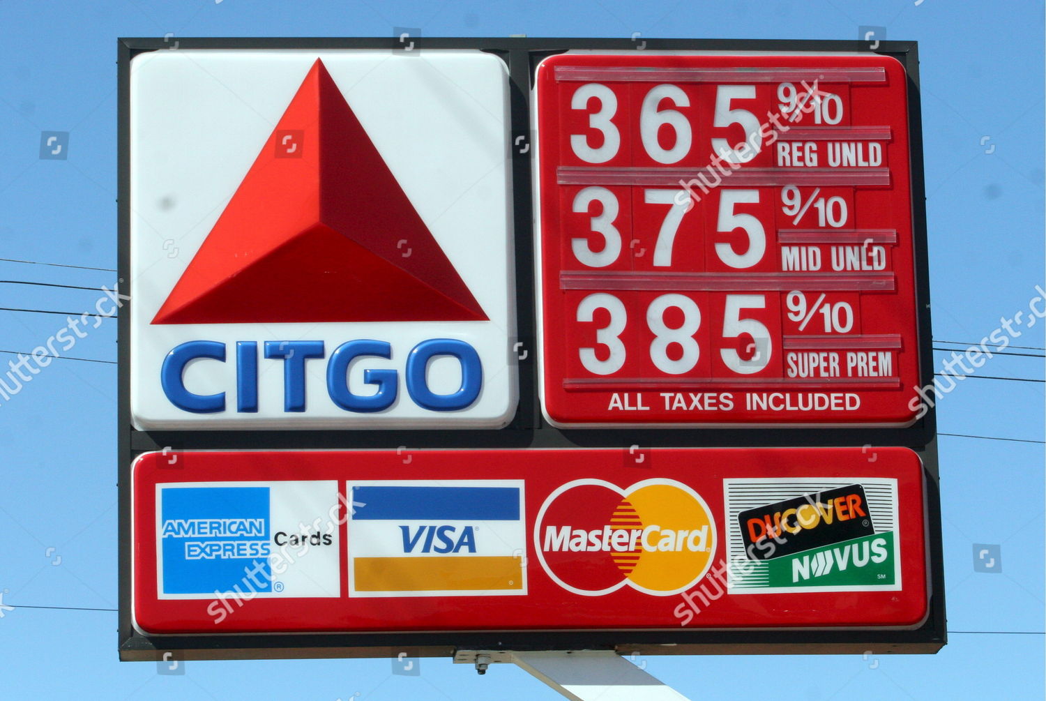 Rising Prices Pumps Seen This Citgo Editorial Stock Photo - Stock Image ...