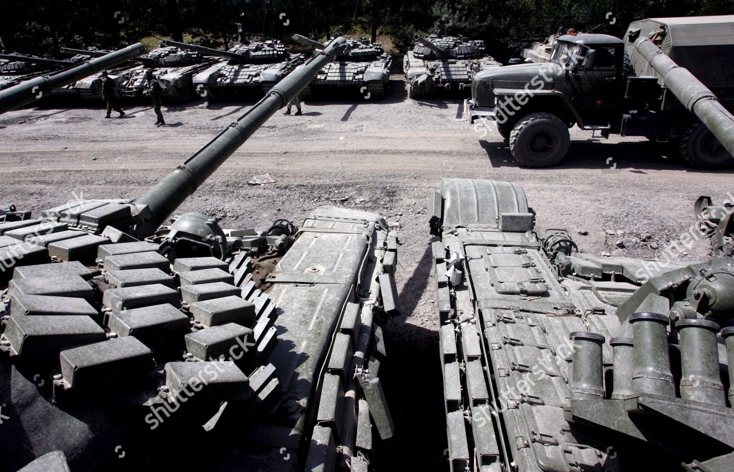 Georgian Tanks Confiscated By Russian Forces Editorial Stock Photo ...
