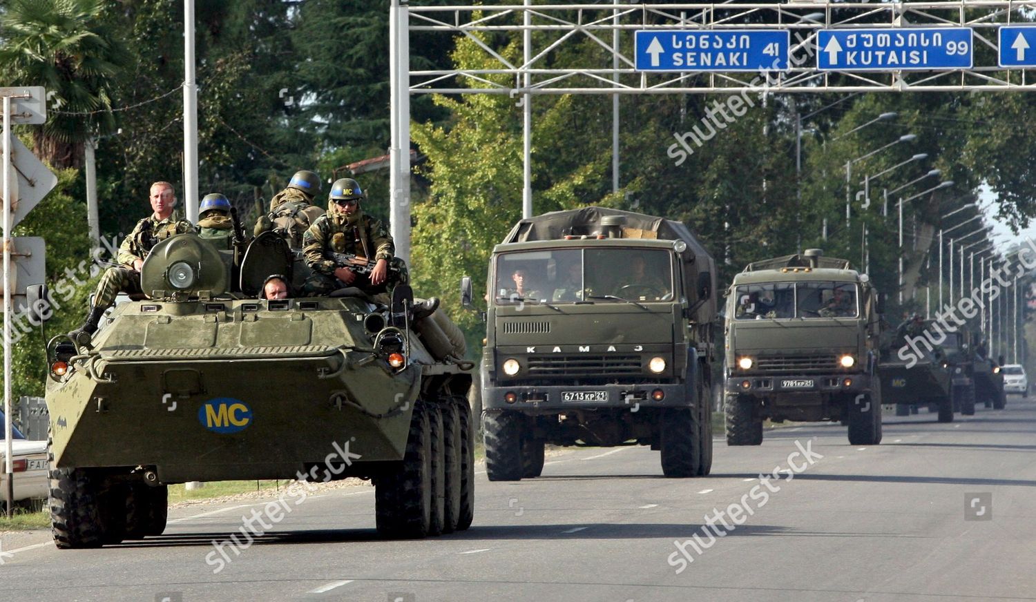 Armoured Personnel Carriers Lorries Russian Soldiers Editorial Stock ...