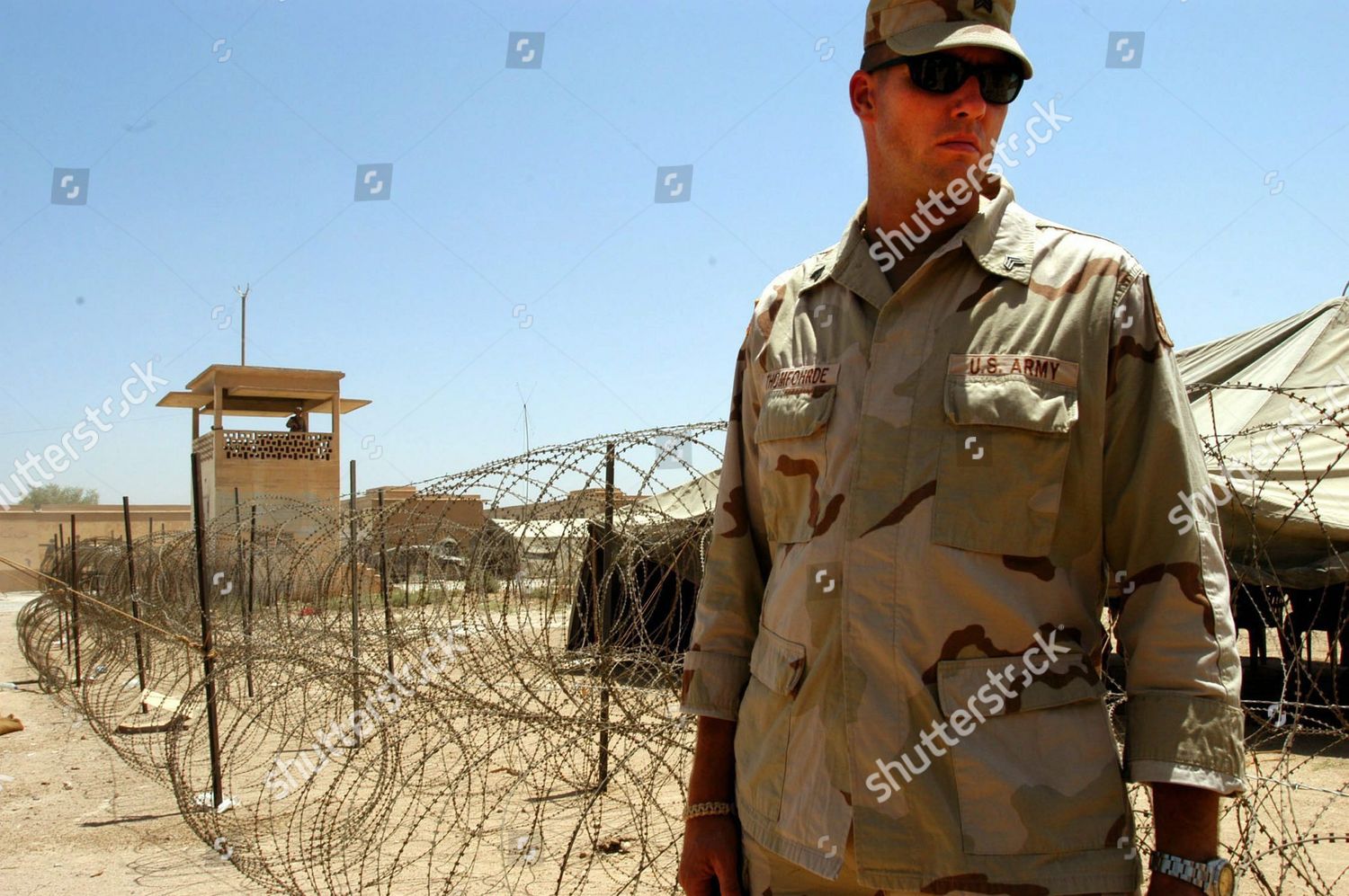 Soldier 800th Military Police Brigade Stands Editorial Stock Photo ...