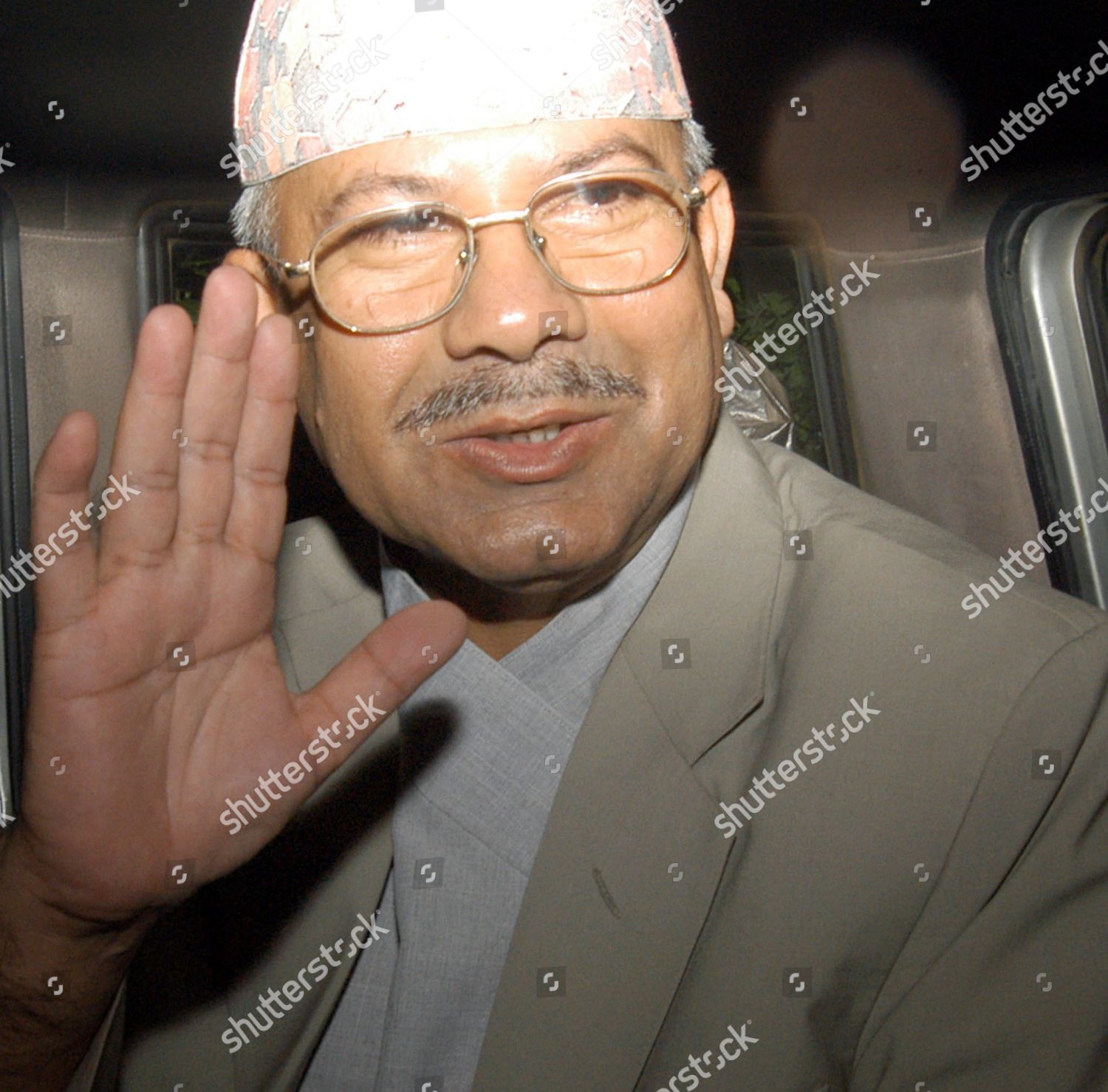 Madhav Kumar Nepal General Secretary Communist Editorial Stock Photo ...
