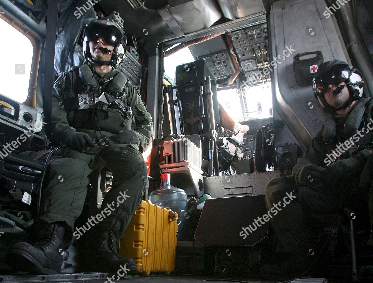 Us Navy Crewmen Blackhawk Helicopter Squadron Editorial Stock Photo ...