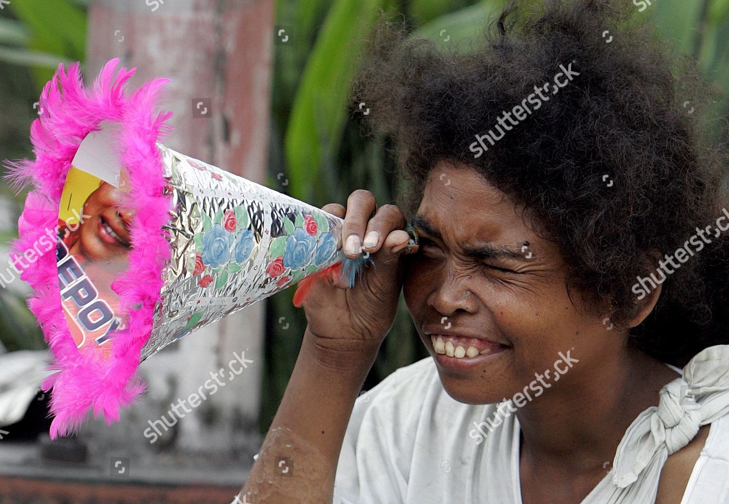 Filipino Woman Indigenous Aeta Tribe Playfully Editorial Stock Photo - Stock Image | Shutterstock