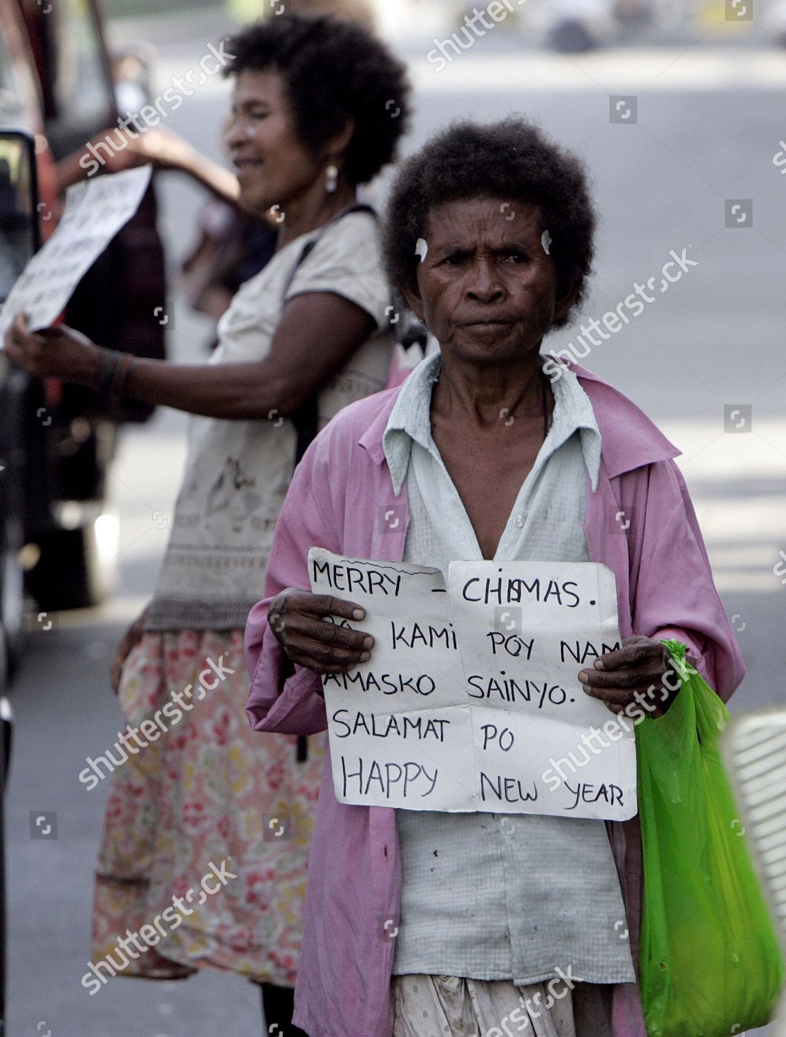 Filipinos Indigenous Aeta Tribe Hold Signs Editorial Stock Photo ...