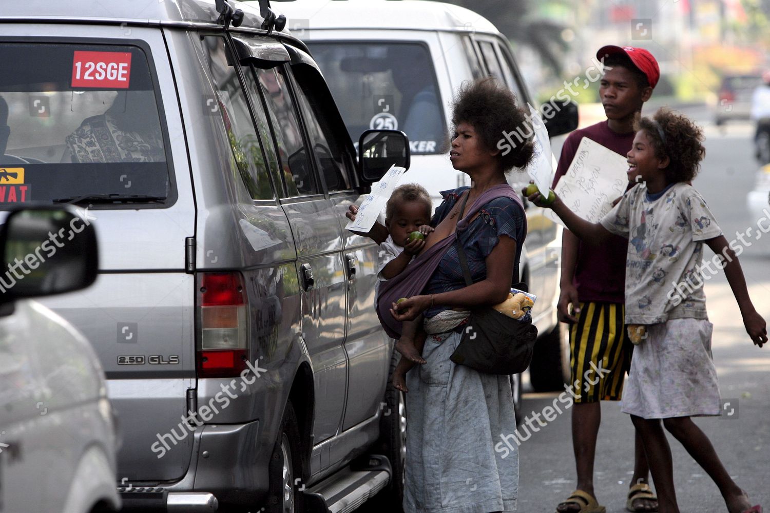 Filipinos Indigenous Aeta Tribes Beg Alms Editorial Stock Photo - Stock Image | Shutterstock
