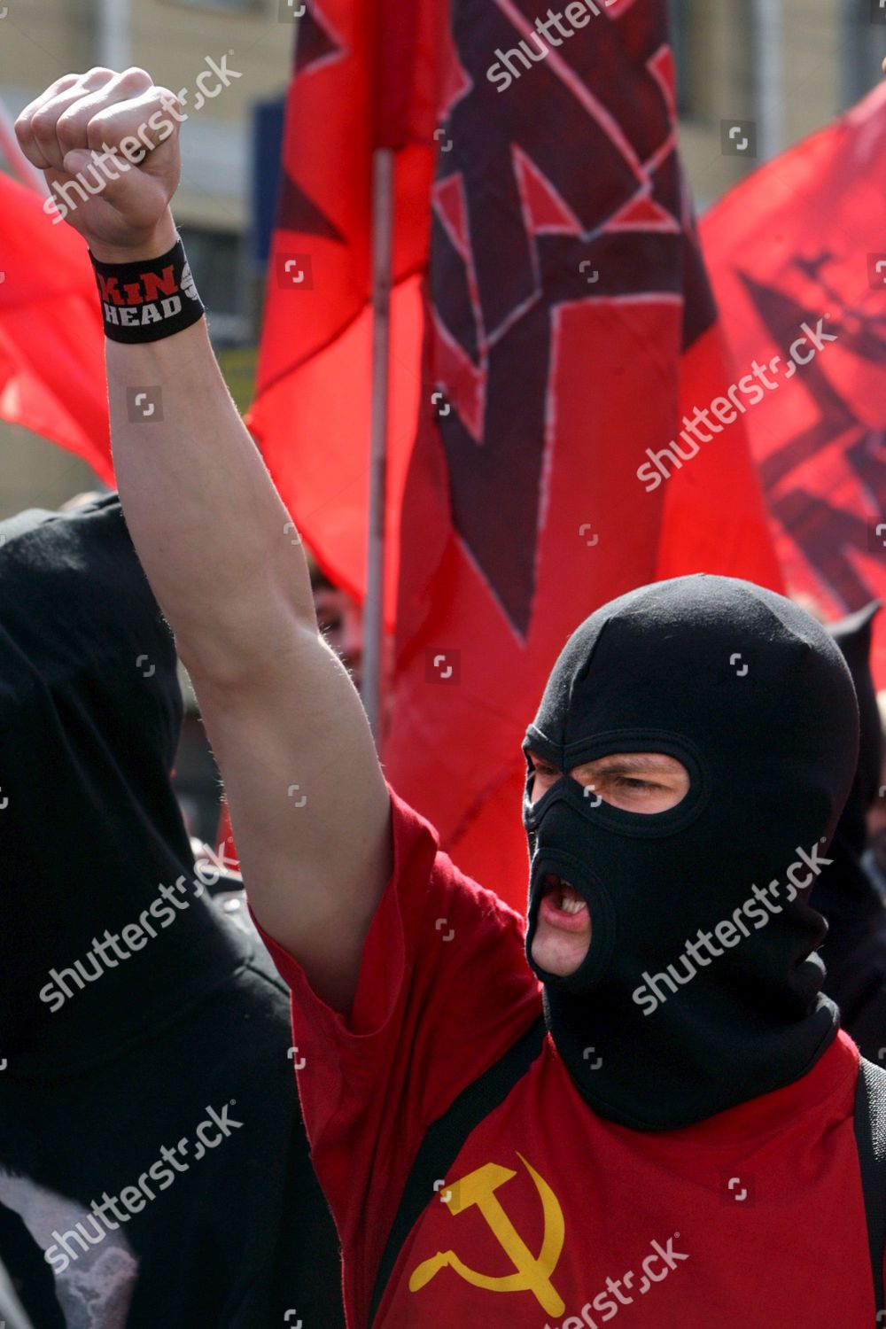 Activist Avantguard Communist Youth Radical Leftist Editorial Stock ...
