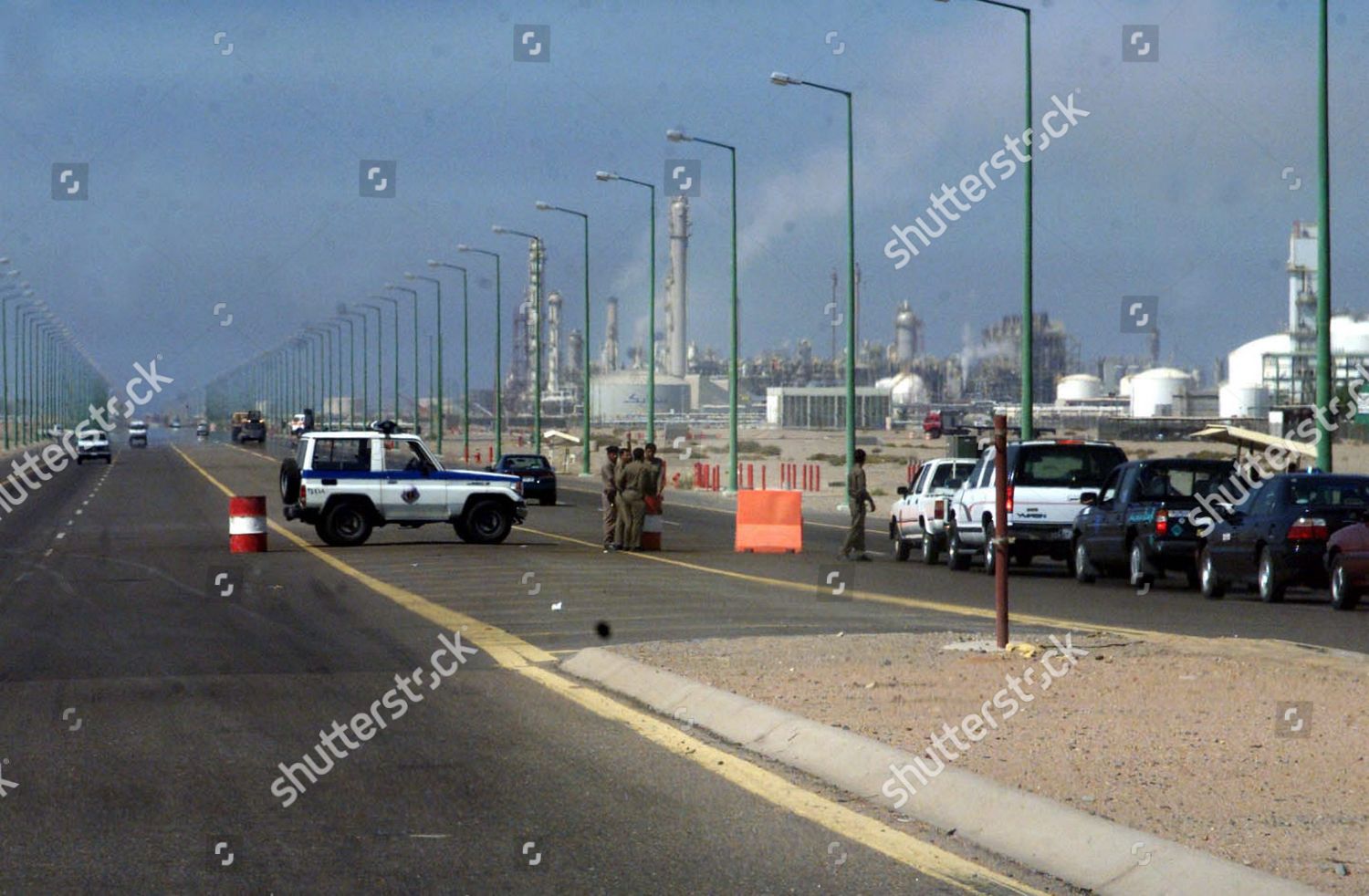Saudi Police Stand Checkpoint Yanbu On Editorial Stock Photo - Stock ...