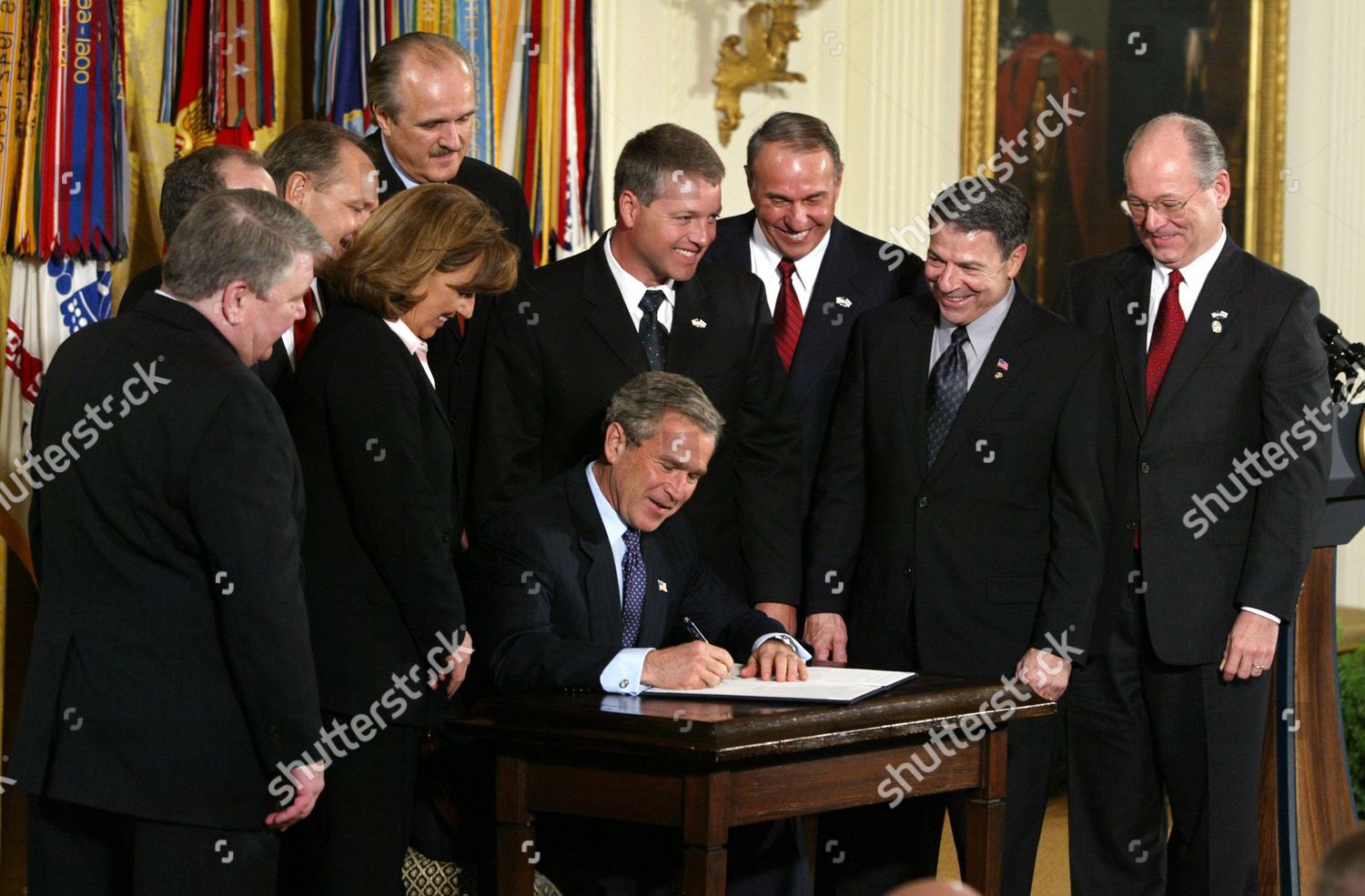 Us President George W Bush C Editorial Stock Photo - Stock Image ...