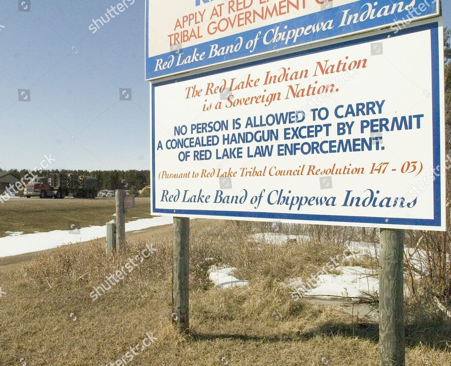 Sign Entrance Red Lake Indian Reservation Editorial Stock Photo - Stock ...