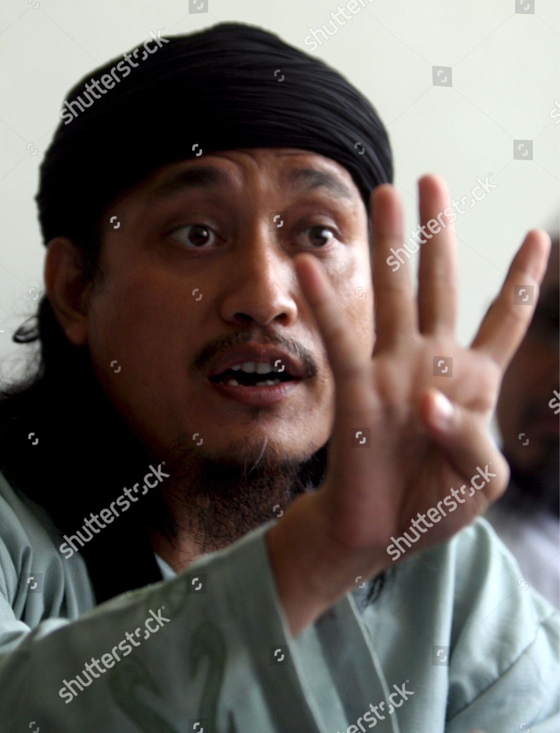 Convicted Indonesian Muslim Imam Samudra Talks Editorial Stock Photo ...