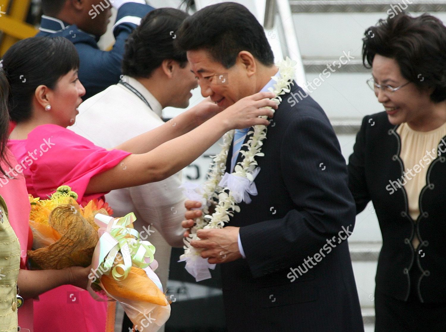 Filipino Representative Puts Garland Flowers Around Editorial Stock ...