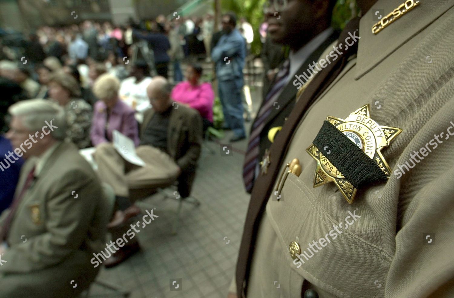 Fulton County Sheriff Deputy Has Black Editorial Stock Photo - Stock ...