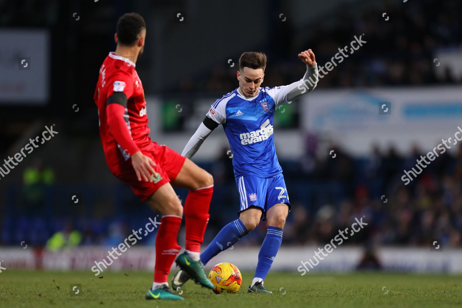 Tom Lawrence Ipswich Town Scores Long Editorial Stock Photo - Stock ...
