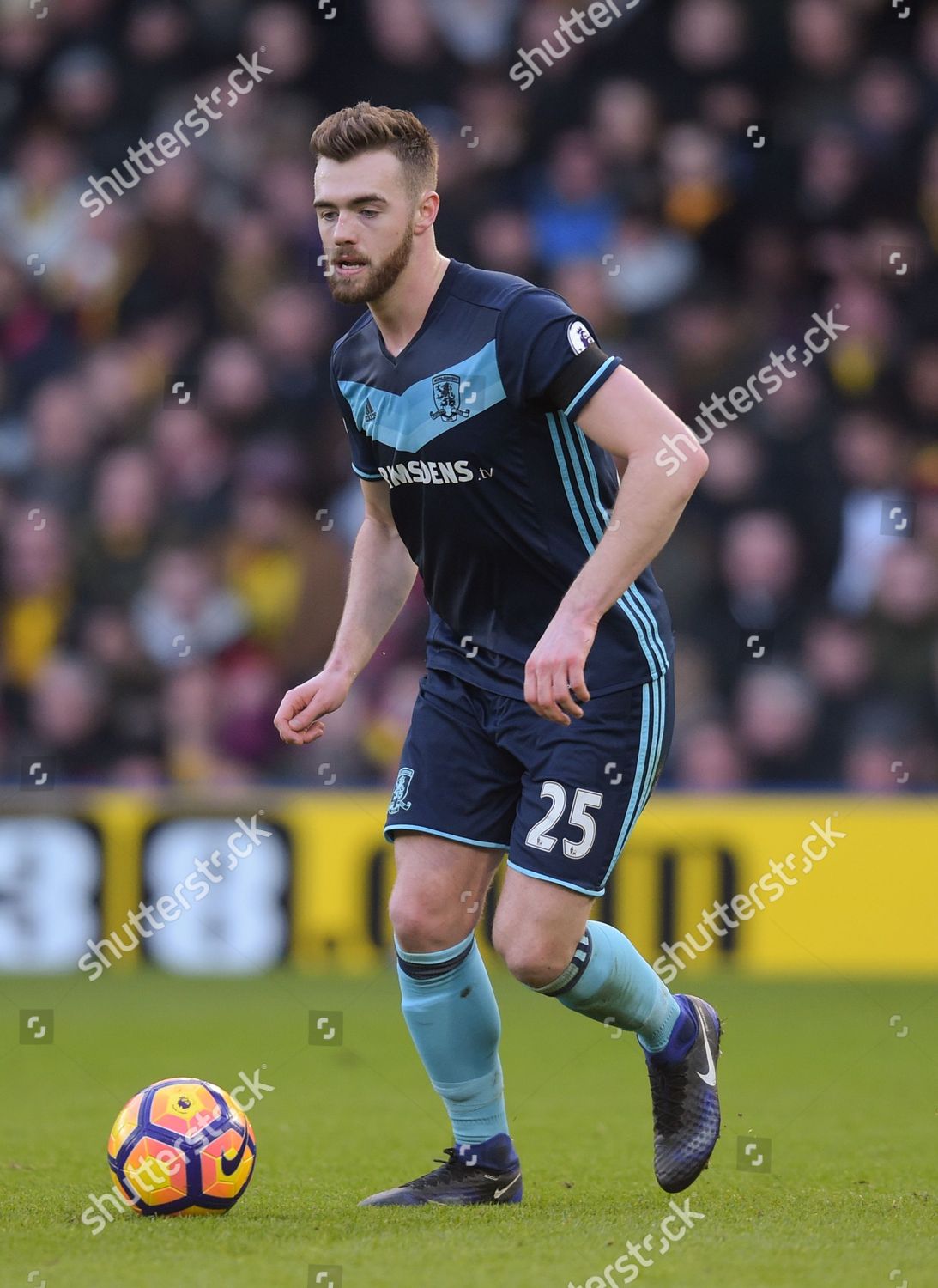 Callum Chambers Middlesbrough During Premier League Editorial Stock ...