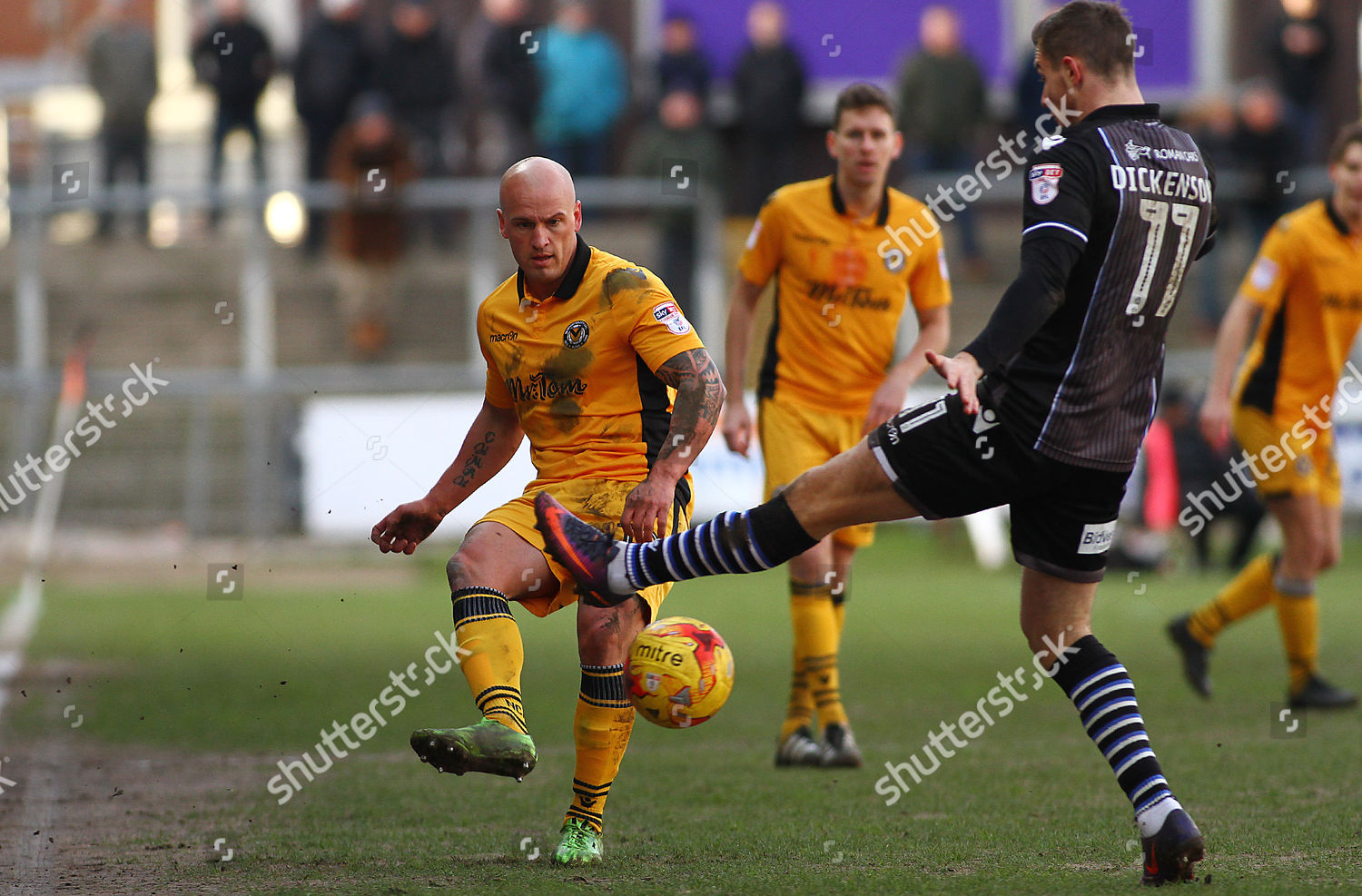 David Pipe Newport County Passes Under Editorial Stock Photo - Stock ...
