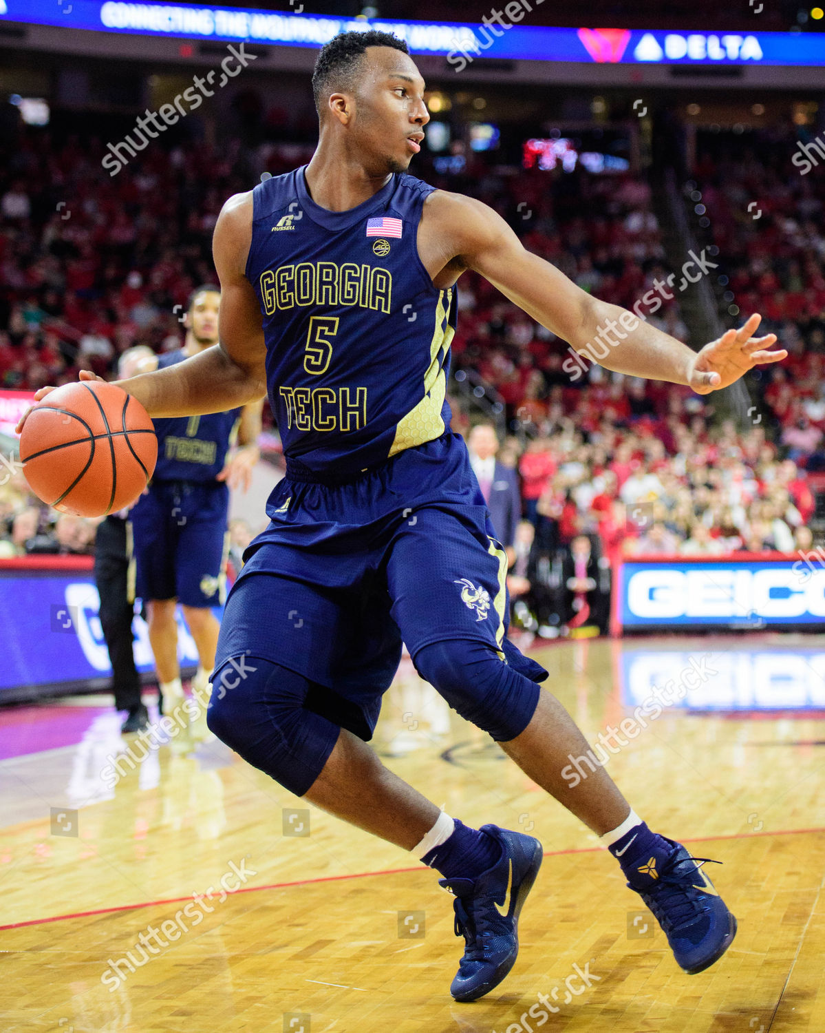 Ga Tech Guard Josh Okogie 5 Editorial Stock Photo - Stock Image ...